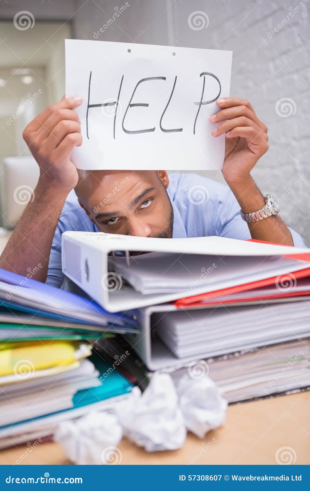 Businessman in Need of Help Stock Image - Image of businessman, front ...