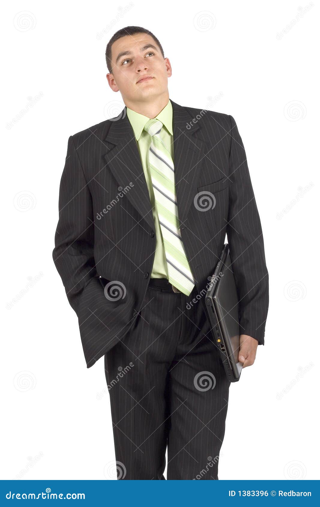 Businessman with Notebook - Waiting Stock Photo - Image of professional ...