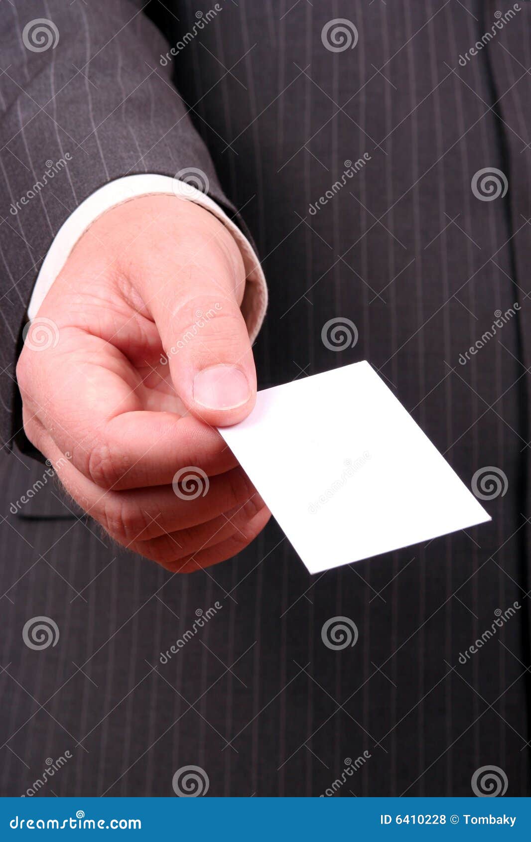 Businessman Offering Business Card Stock Photo - Image of card, meeting ...