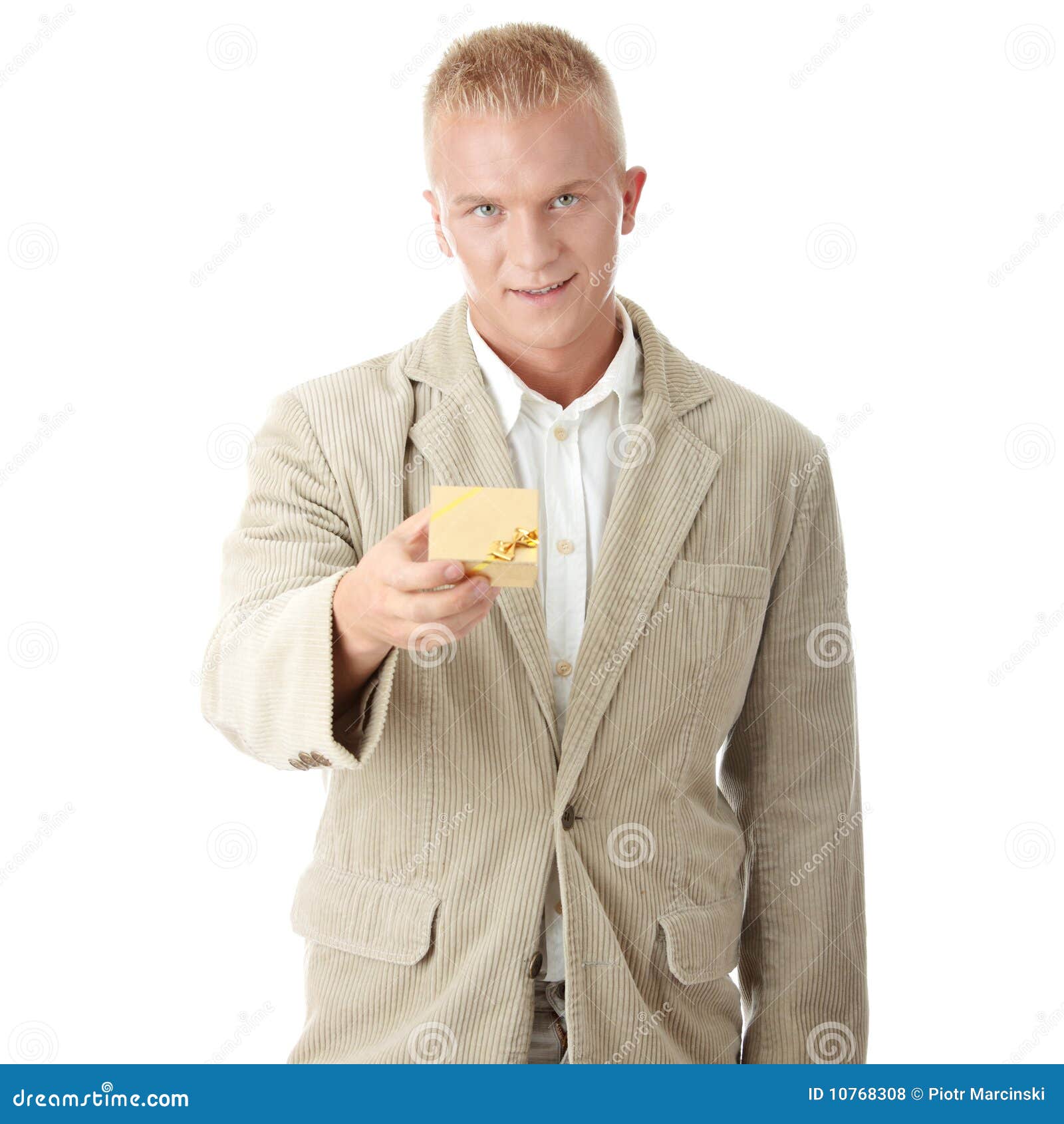 A Businessman Offering a Gift To You Stock Photo - Image of object ...
