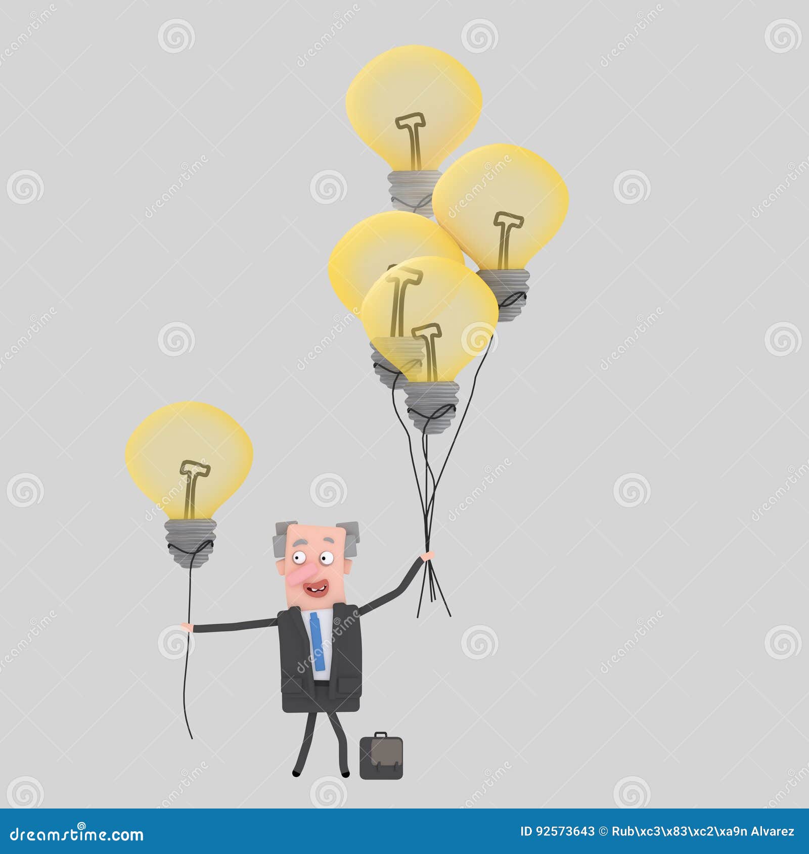 Businessman Offering Great Ideas Stock Illustration - Illustration of ...