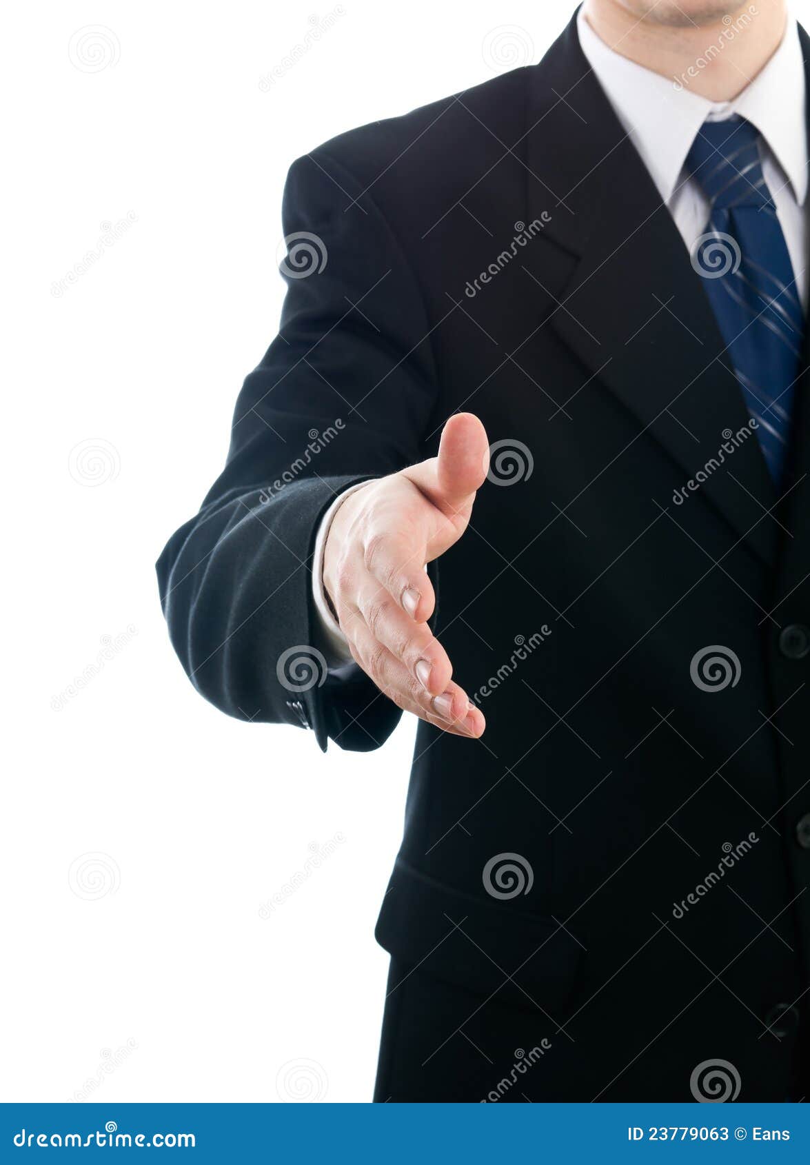 Businessman Offering Hand for Handshake Stock Image - Image of ...