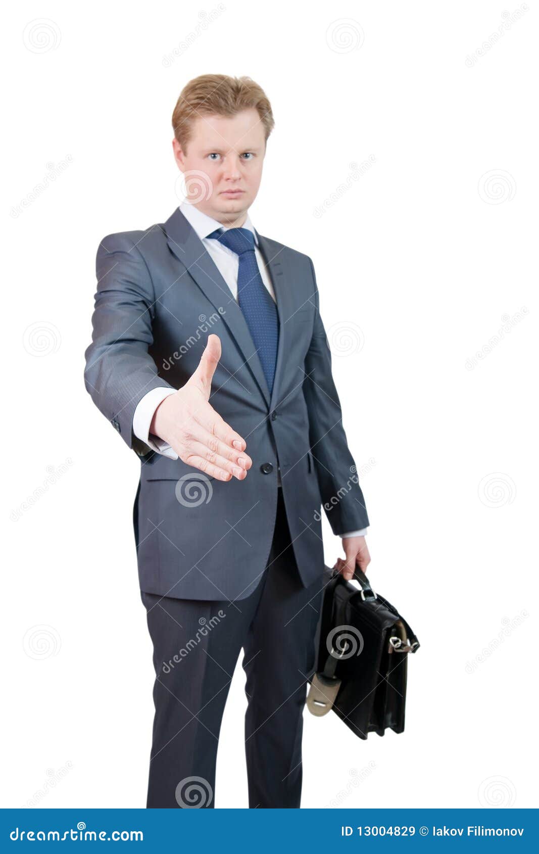 Businessman Offering a Handshake Stock Image - Image of deal ...