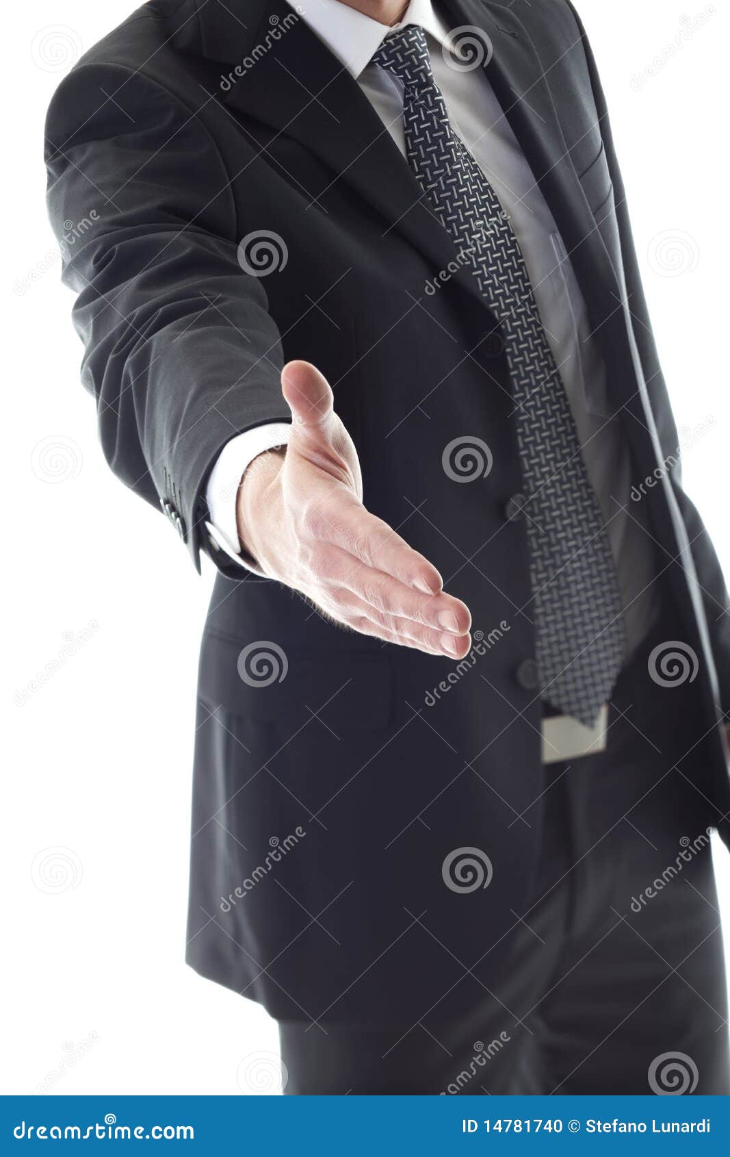 Businessman Offering for Handshake Stock Photo - Image of elegant ...
