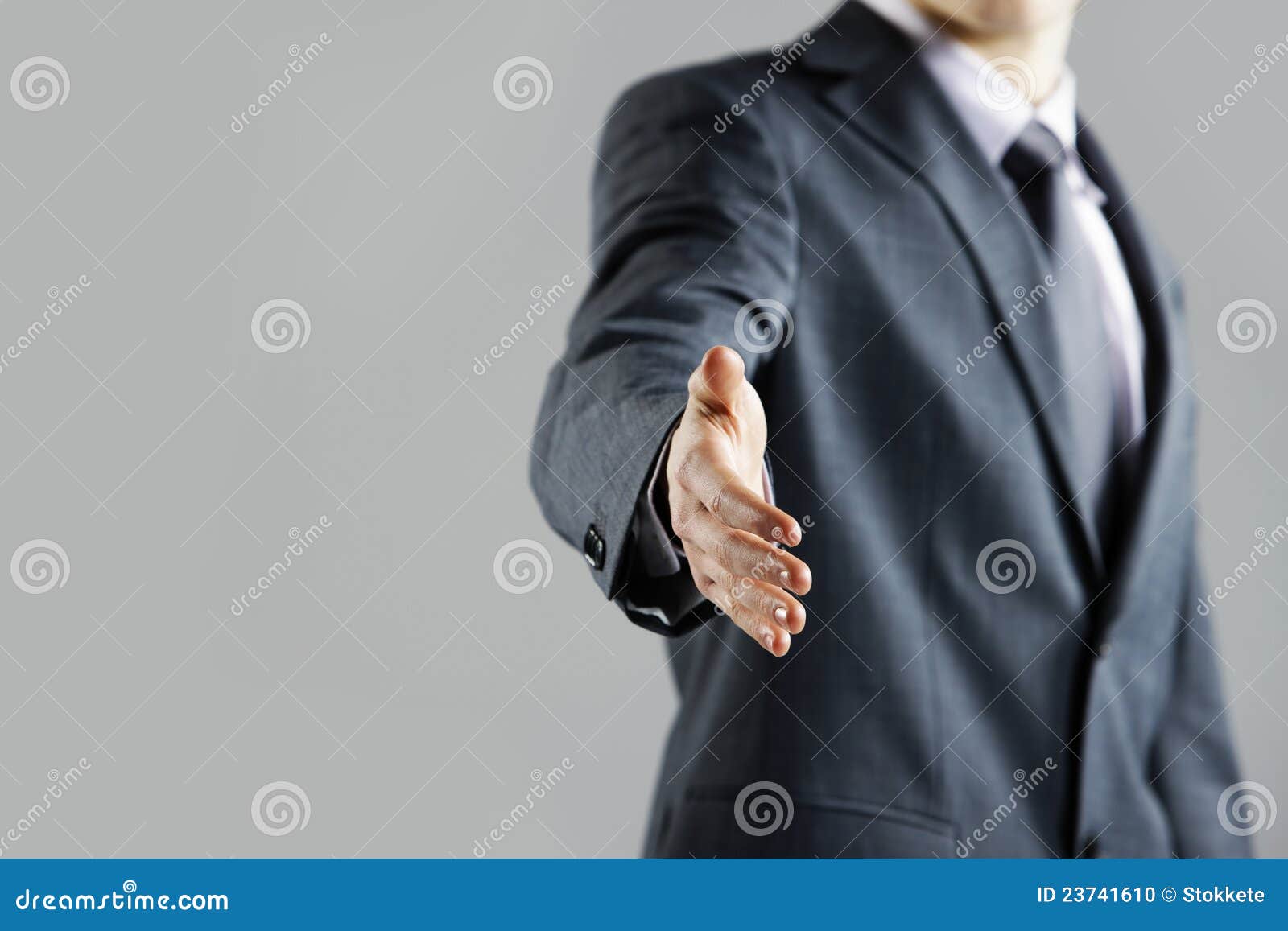 Businessman Offering for Handshake Stock Photo - Image of gesturing ...