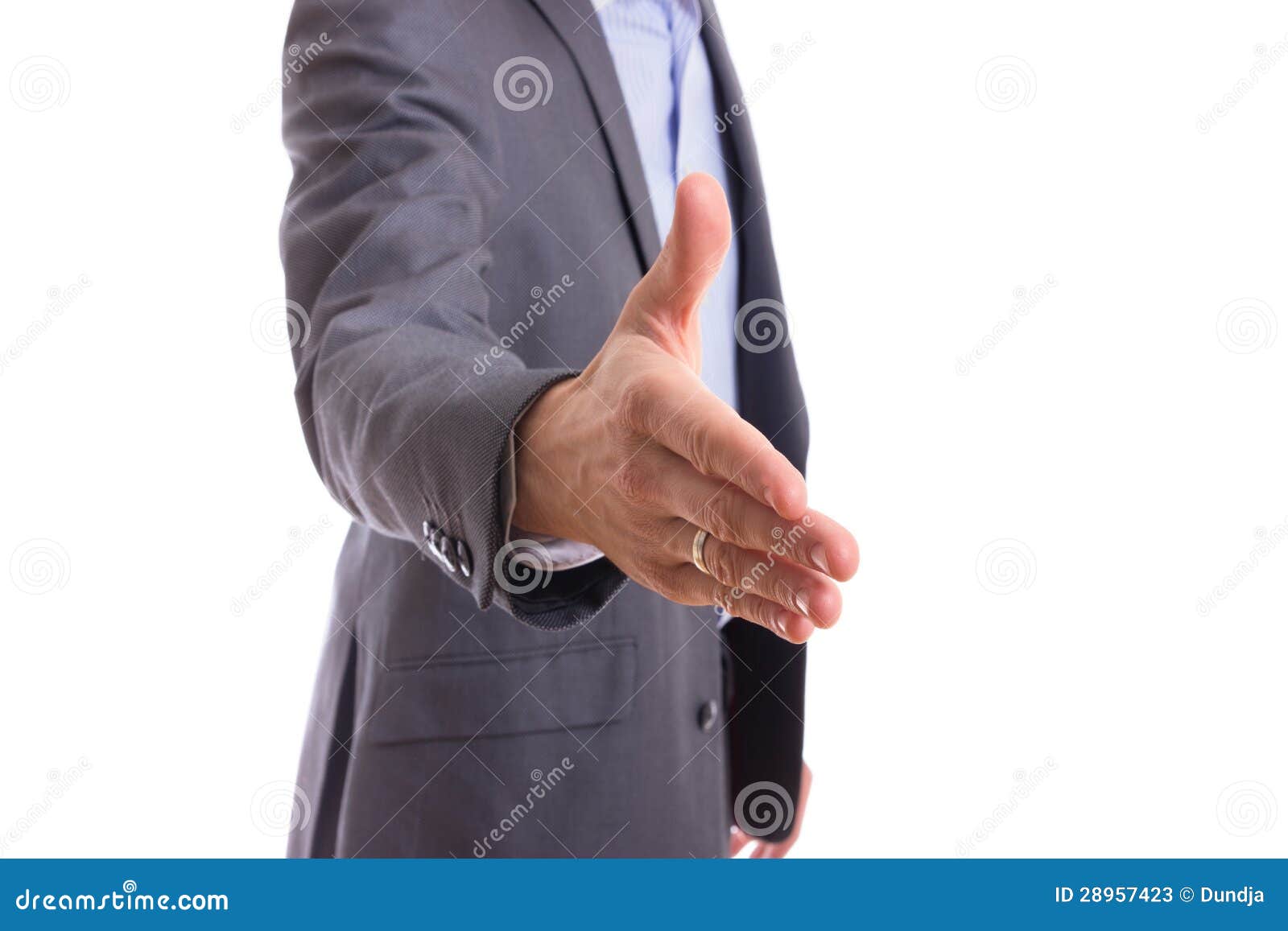Businessman Offering for Handshake Stock Image - Image of hand ...