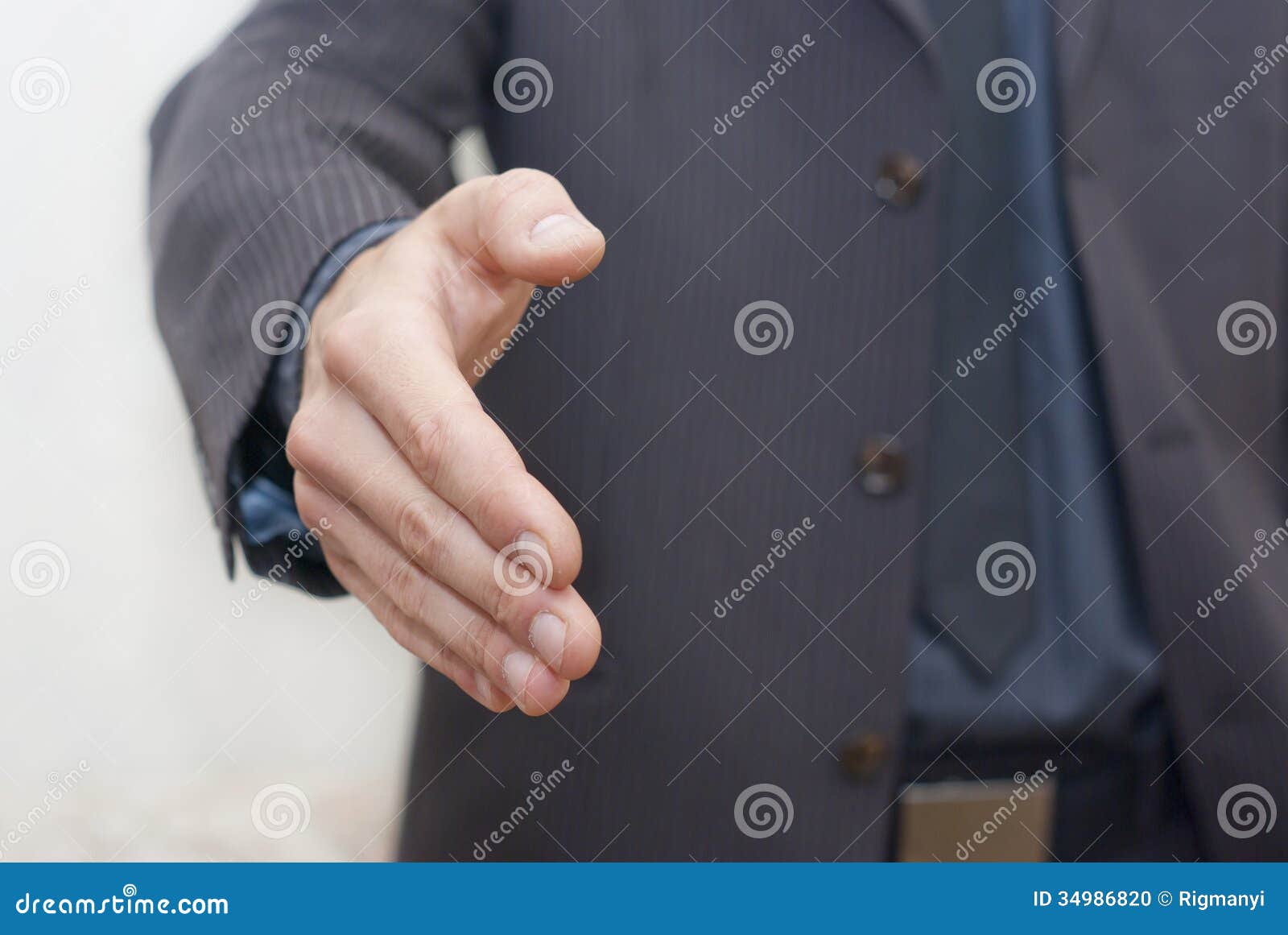 Businessman Offering for Handshake Stock Photo - Image of closeup, male ...