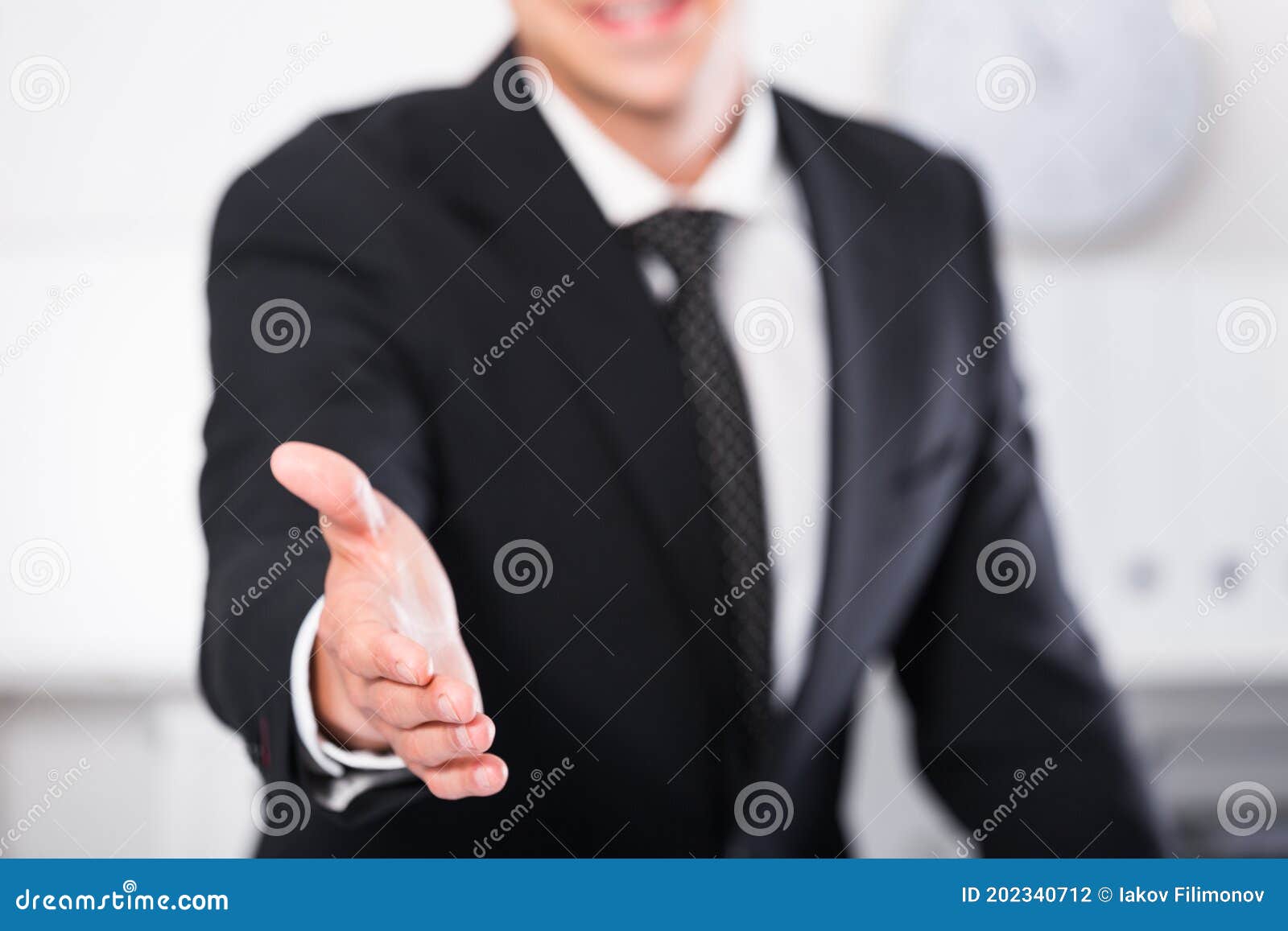 Businessman Offering Handshake Stock Photo - Image of lifestyles, deal ...