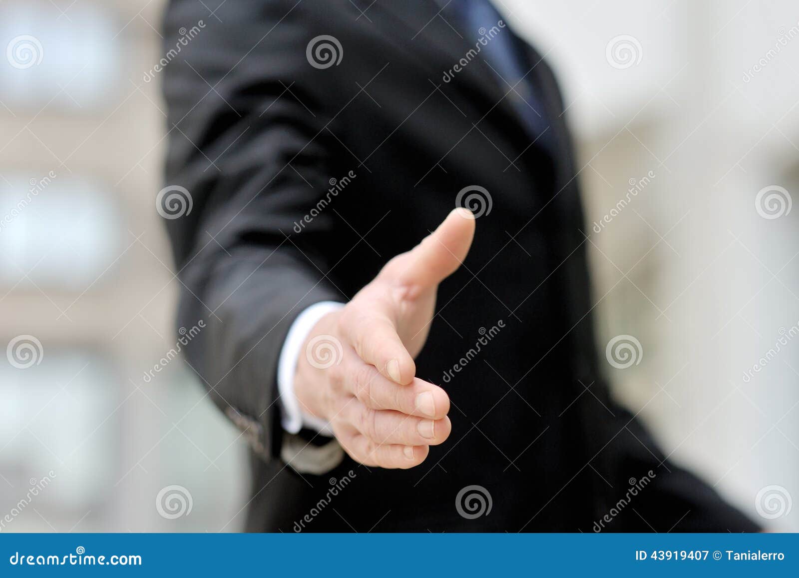 Businessman Offering His Hand for Handshake Stock Image - Image of ...