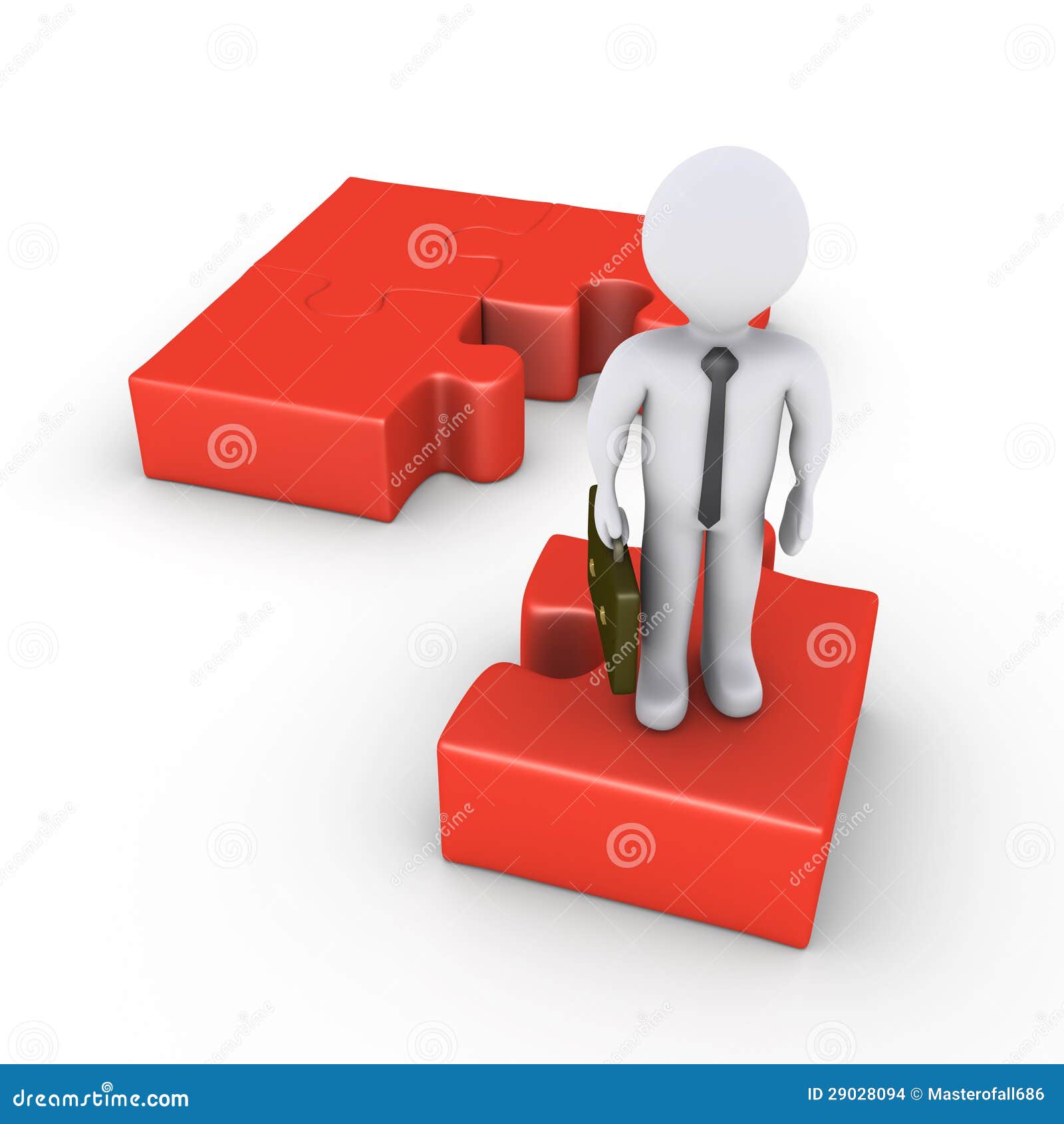 Businessman is Offering Solution Stock Illustration - Illustration of ...