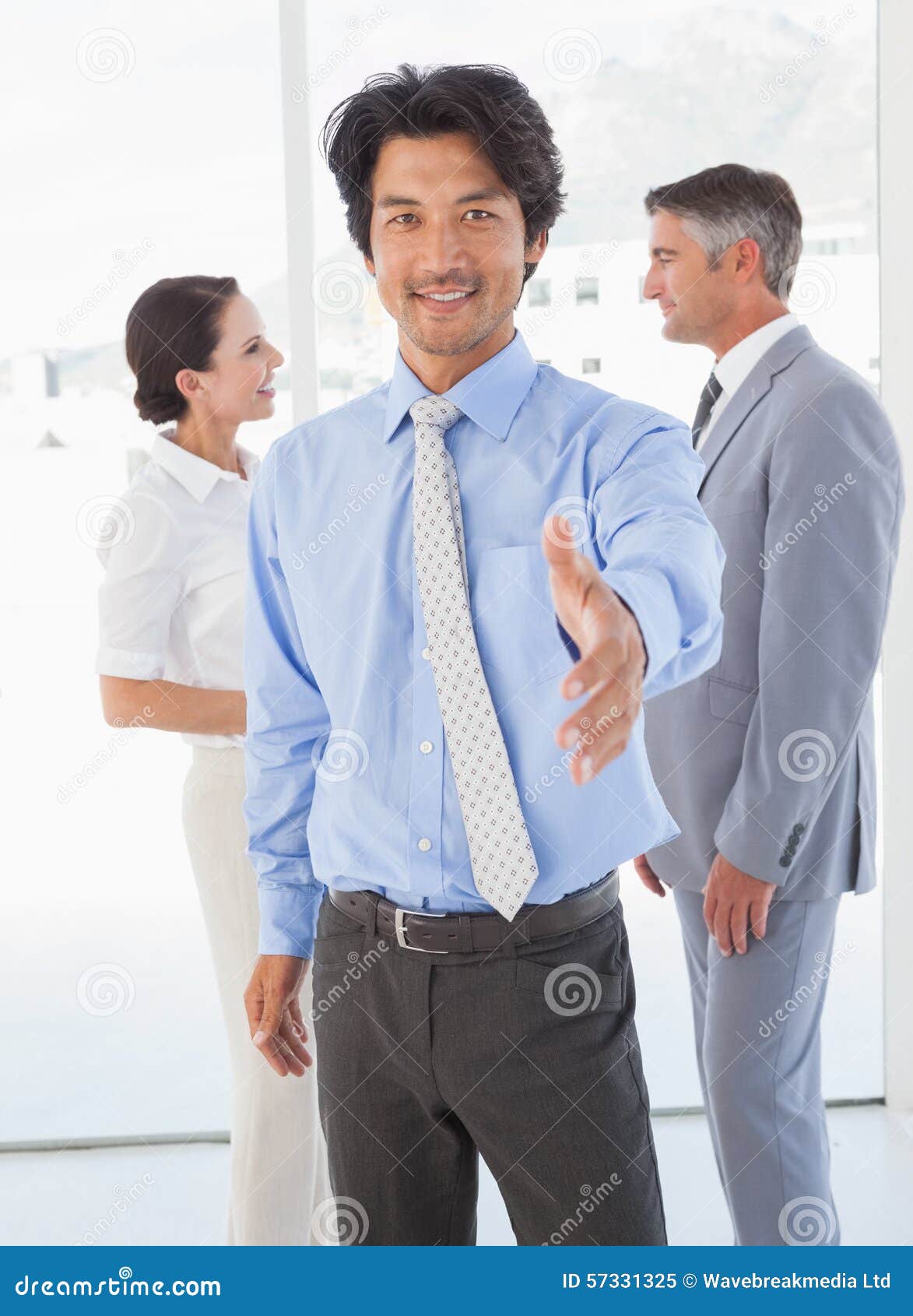 Businessman Offering To Shake Hands Stock Image - Image of female ...