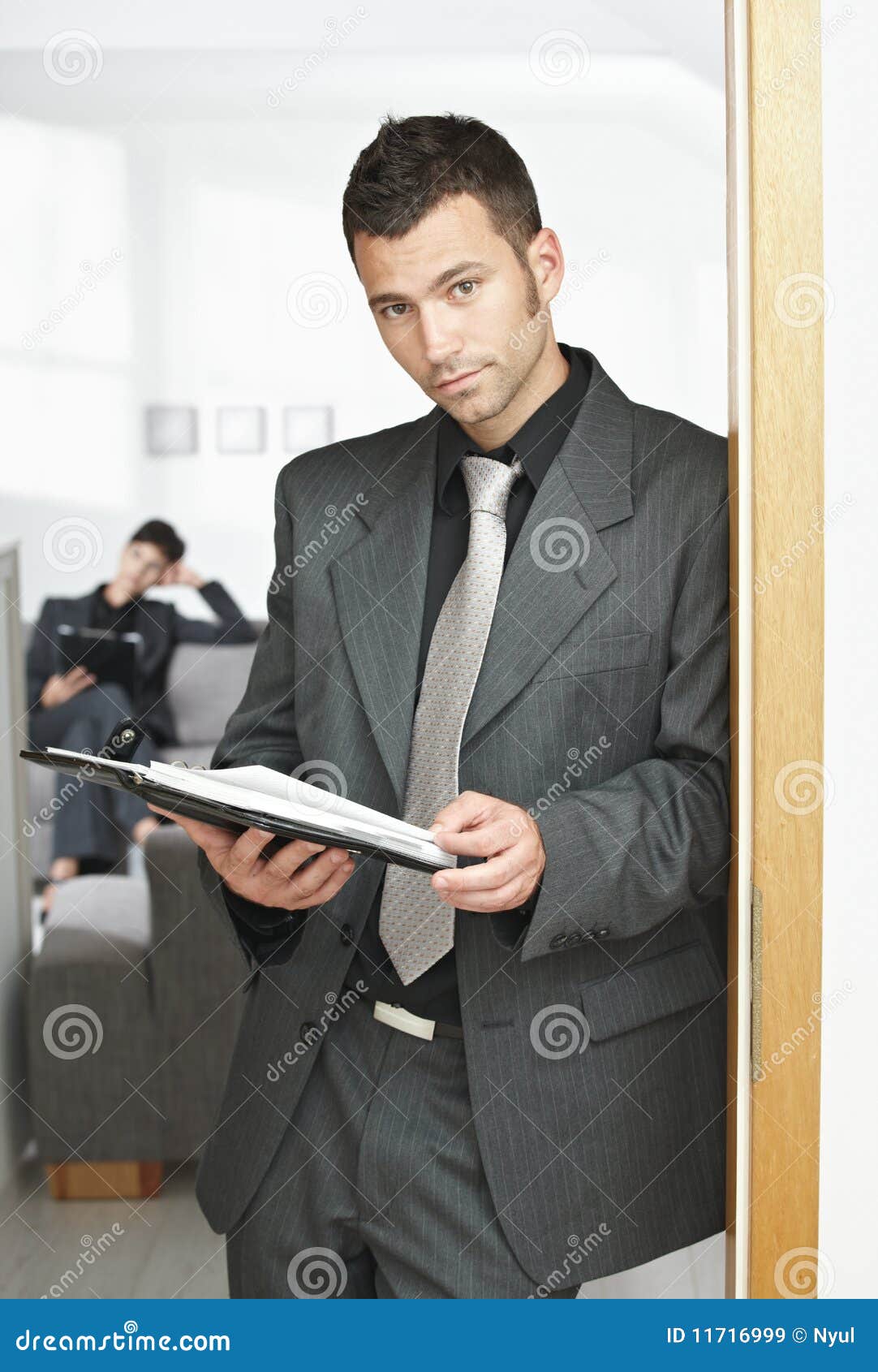 Businessman at office stock image. Image of corporate - 11716999