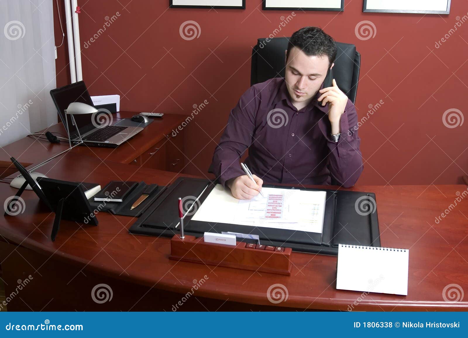 Businessman in office stock photo. Image of complete, caucasian - 1806338