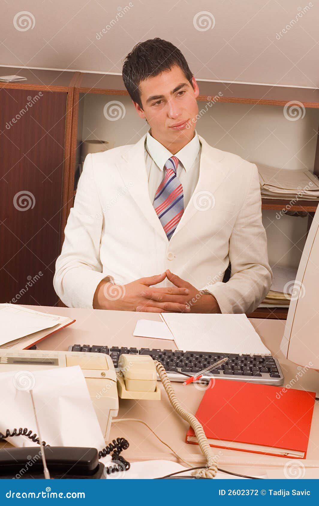 Businessman at office stock photo. Image of computer, finance - 2602372