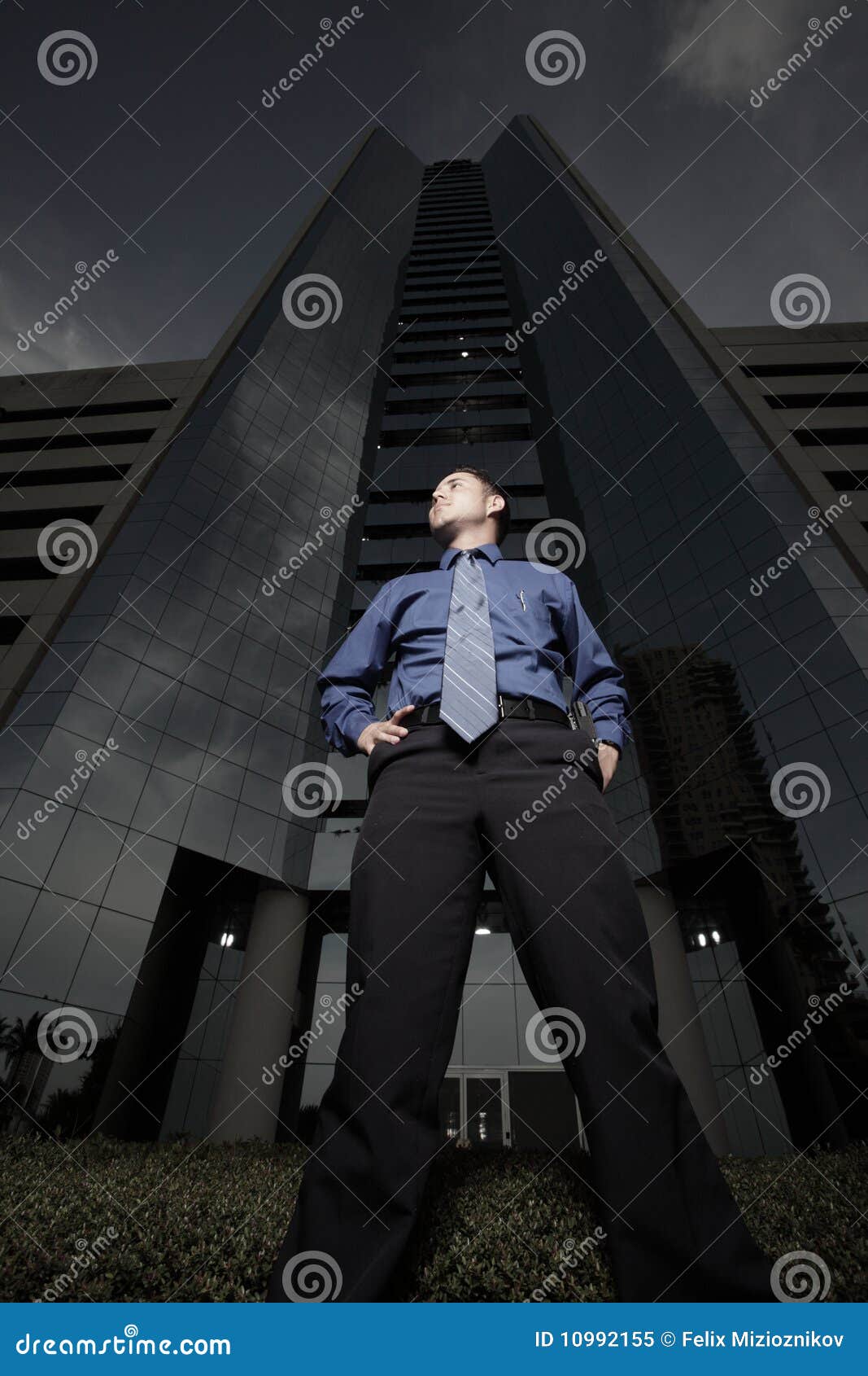 Businessman and an Office Building Stock Image - Image of person ...