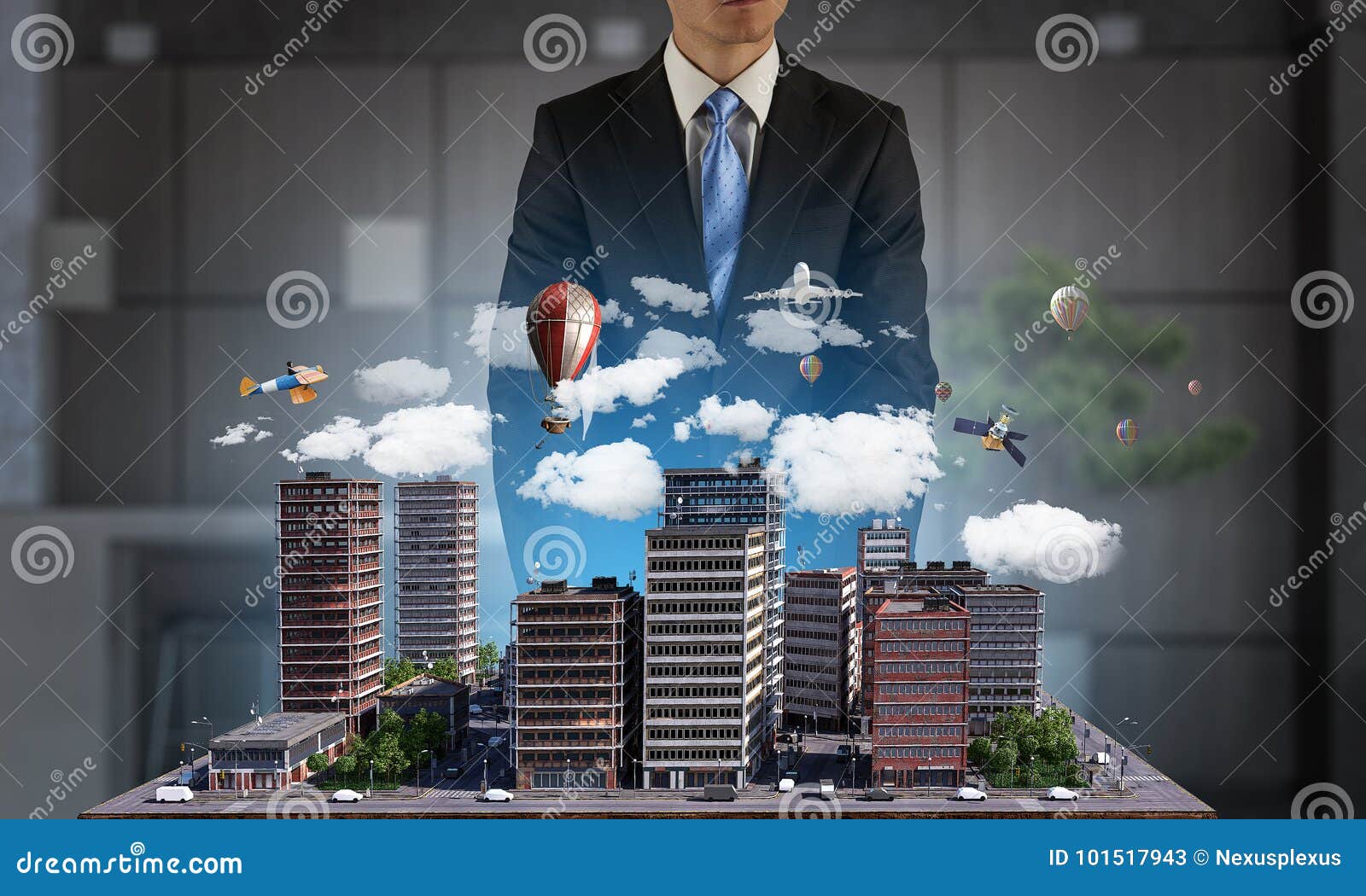 Presenting His Development Project. Mixed Media Stock Image - Image of ...
