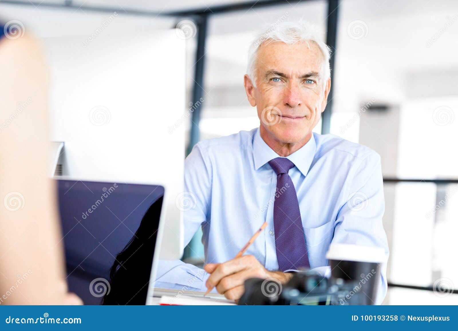 Businessman at the office stock photo. Image of corporate - 100193258