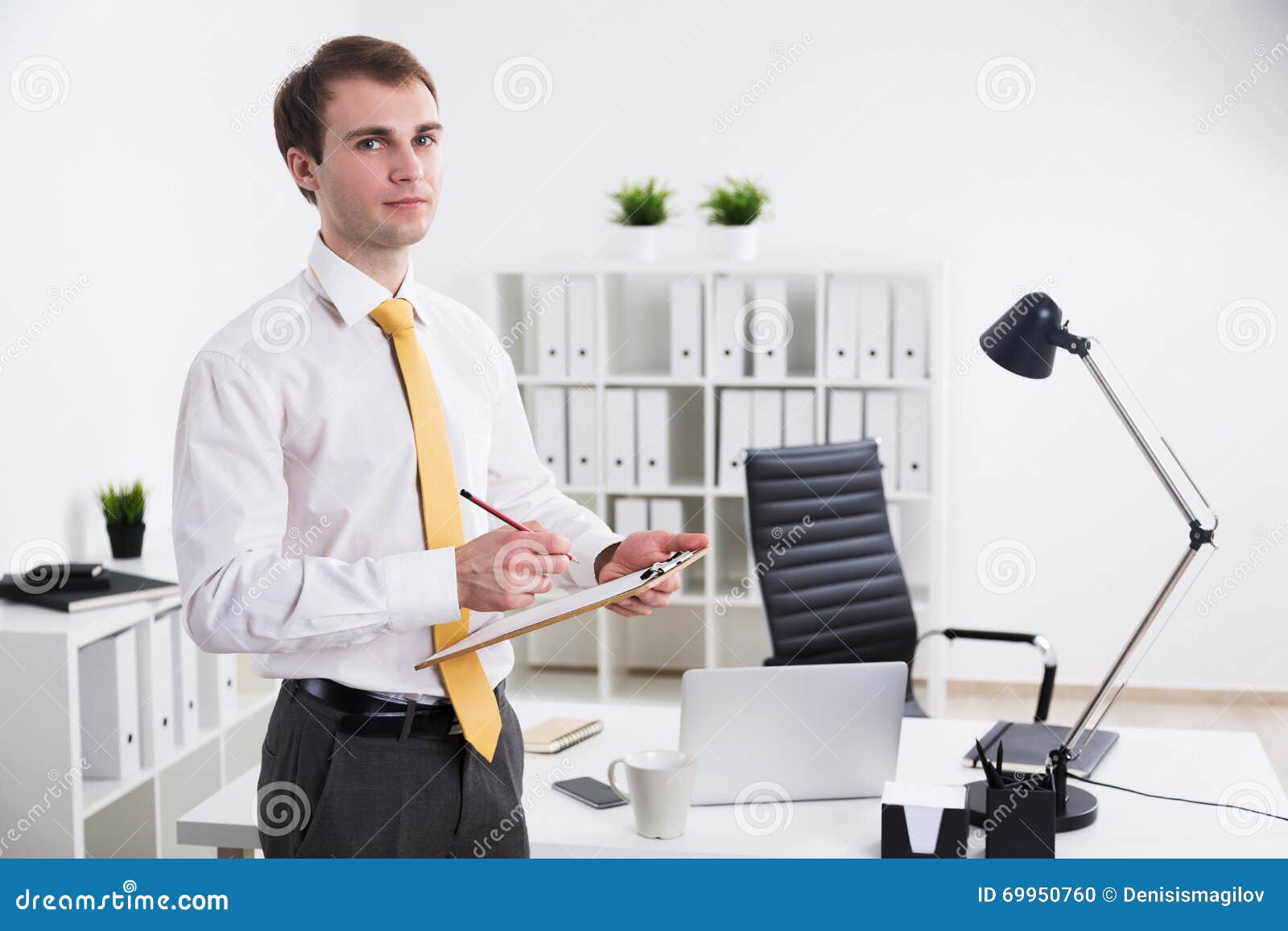 Businessman in office stock photo. Image of computer - 69950760