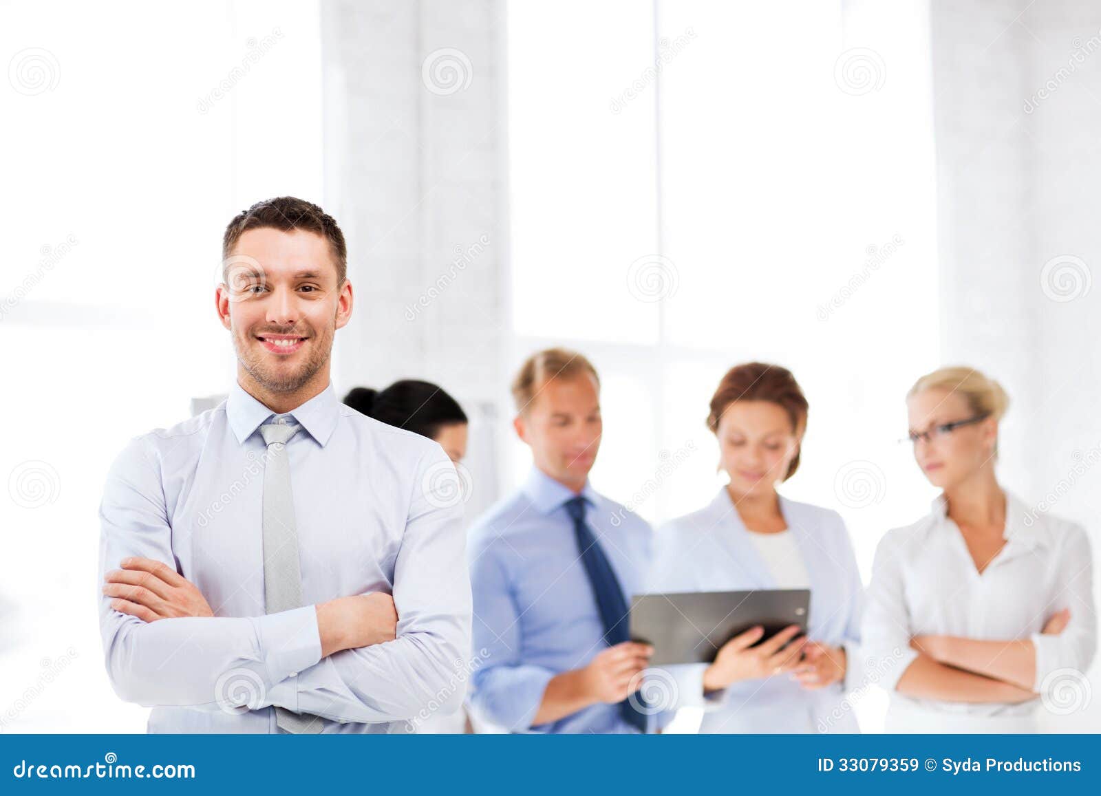 Businessman in office stock image. Image of meeting, partnership - 33079359
