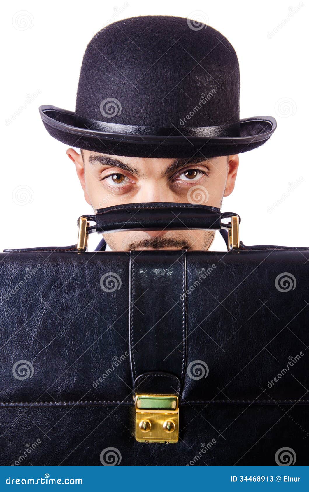 Businessman stock image. Image of lifestyle, bowler, business - 34468913