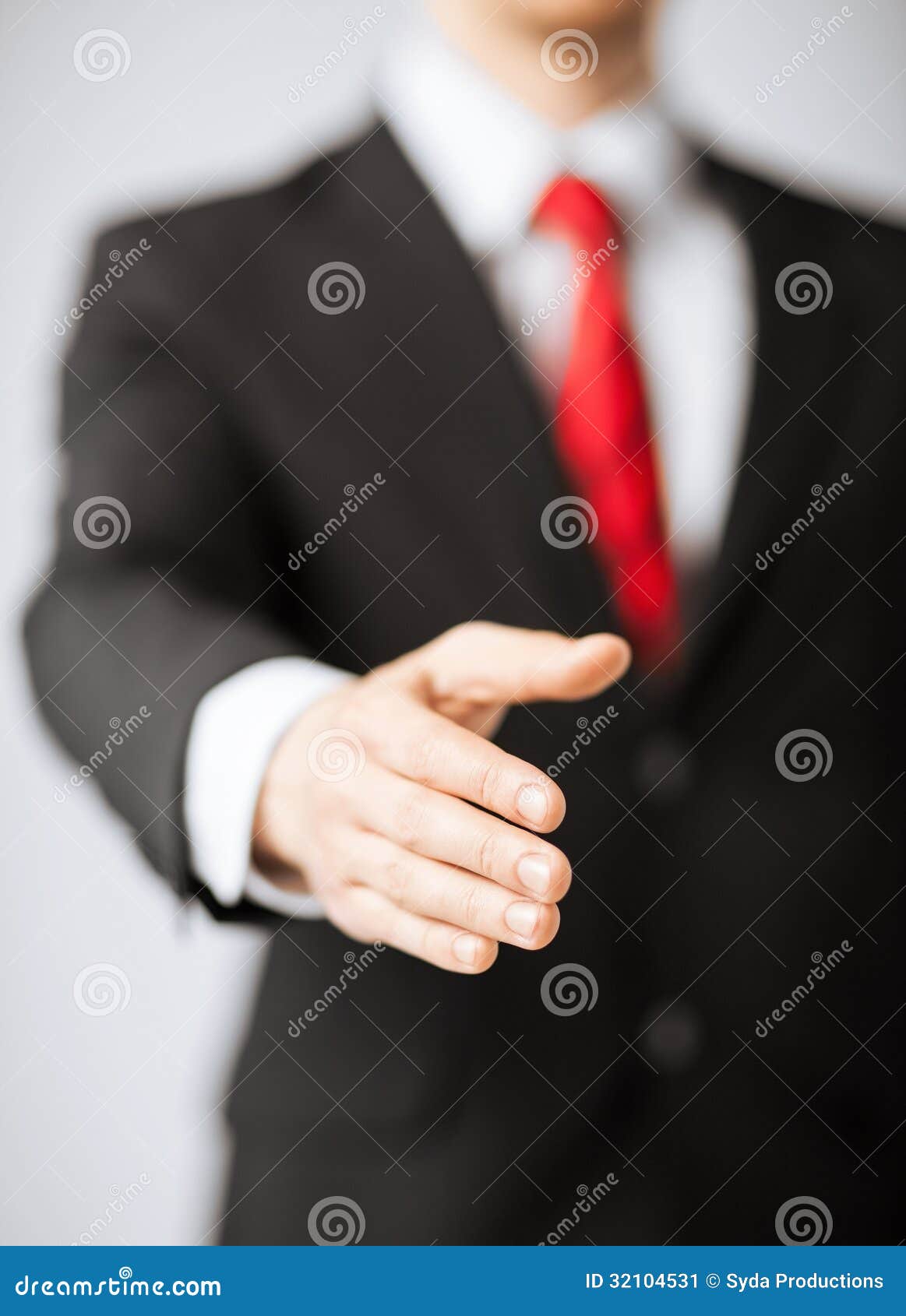 Businessman with open hand stock image. Image of offering - 32104531