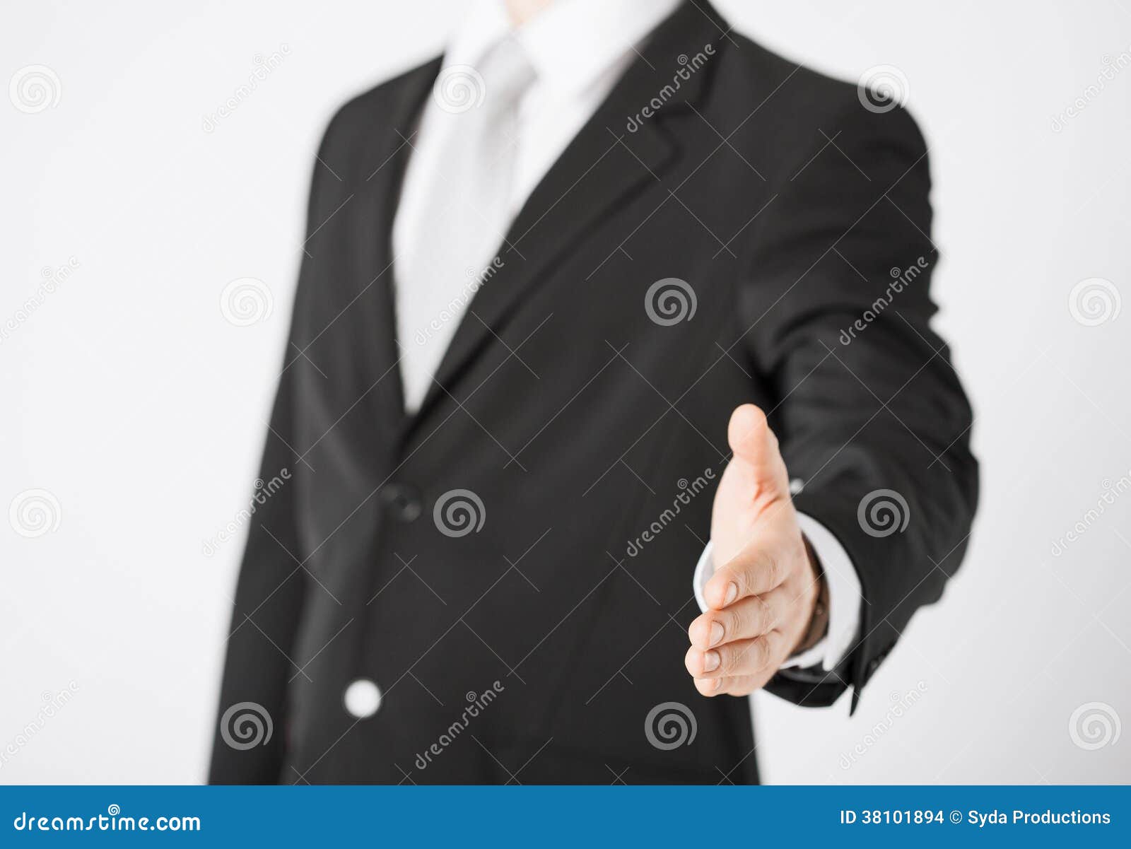 Businessman with open hand stock photo. Image of business - 38101894