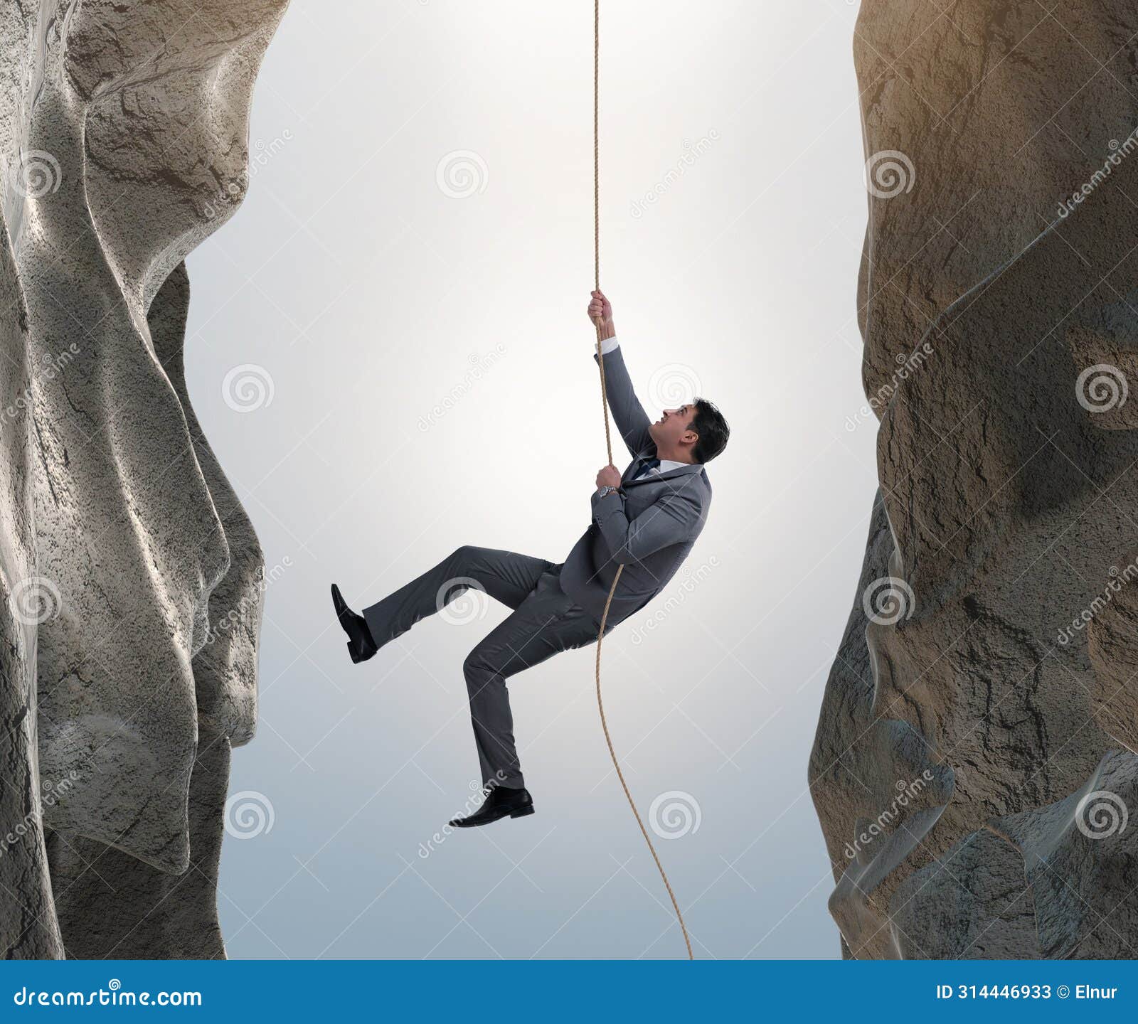 Businessman Overcoming Challenges in Business Concept Stock Image ...