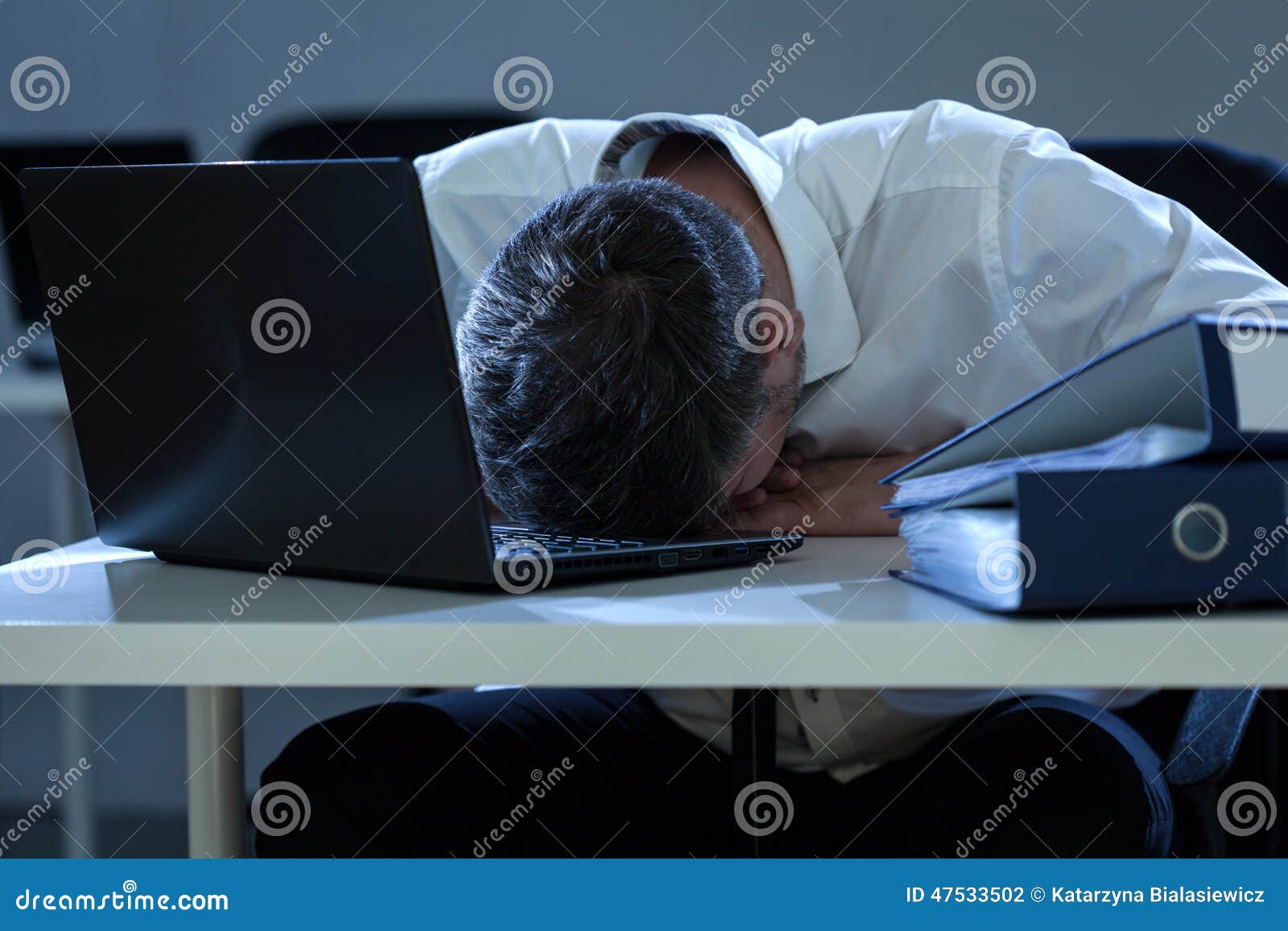 Businessman Overwhelmed by Problems at Work Stock Photo - Image of ...
