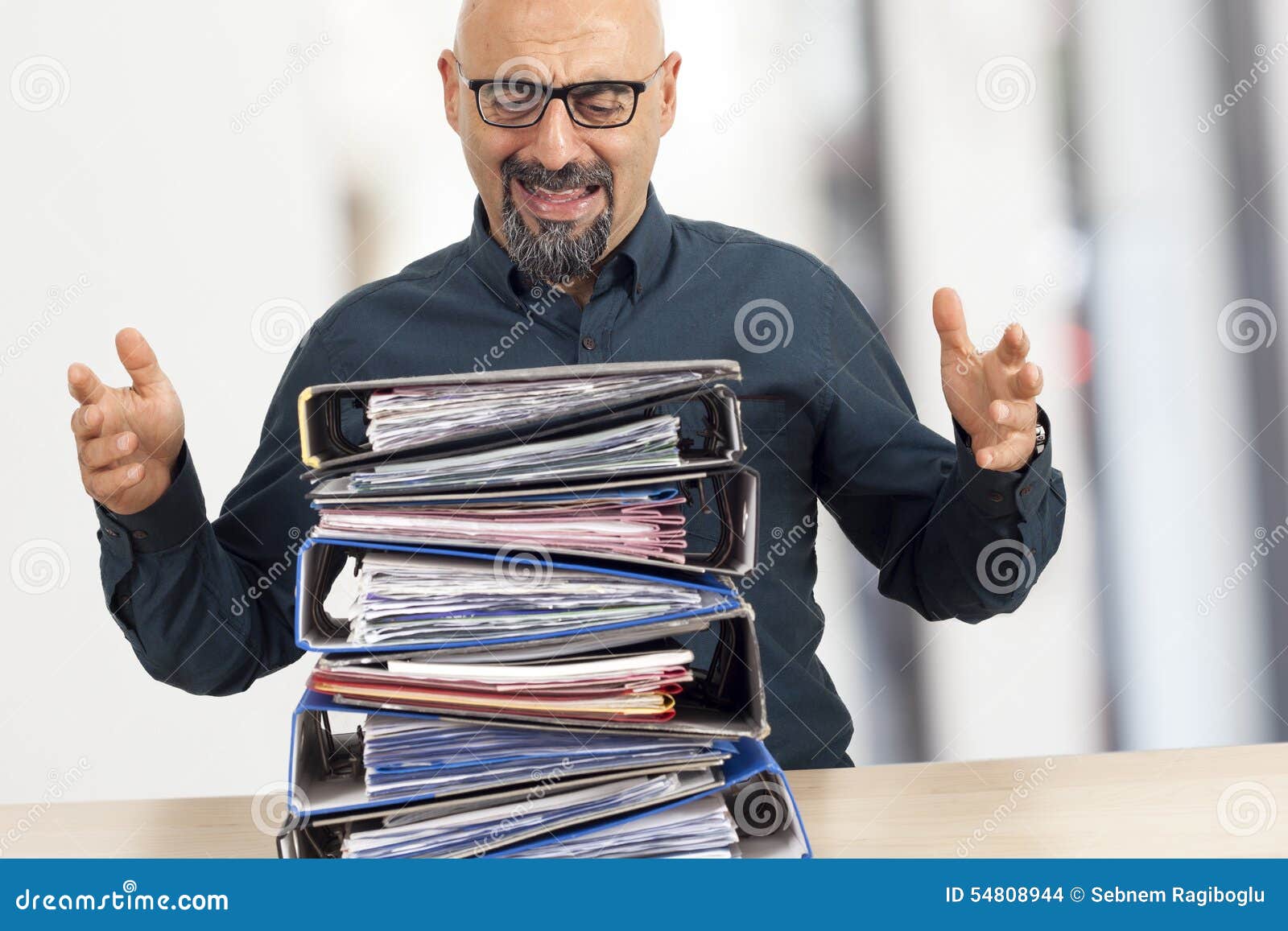 Businessman in panic stock photo. Image of distraught - 54808944