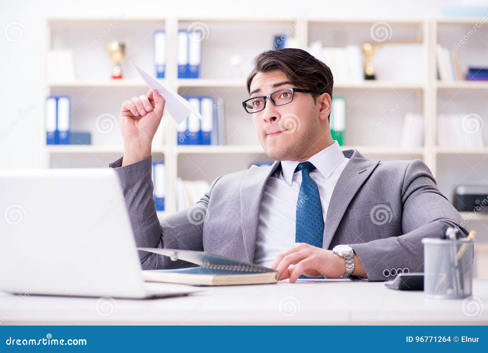 Airplane And Office Buildings Royalty-Free Stock Image | CartoonDealer ...