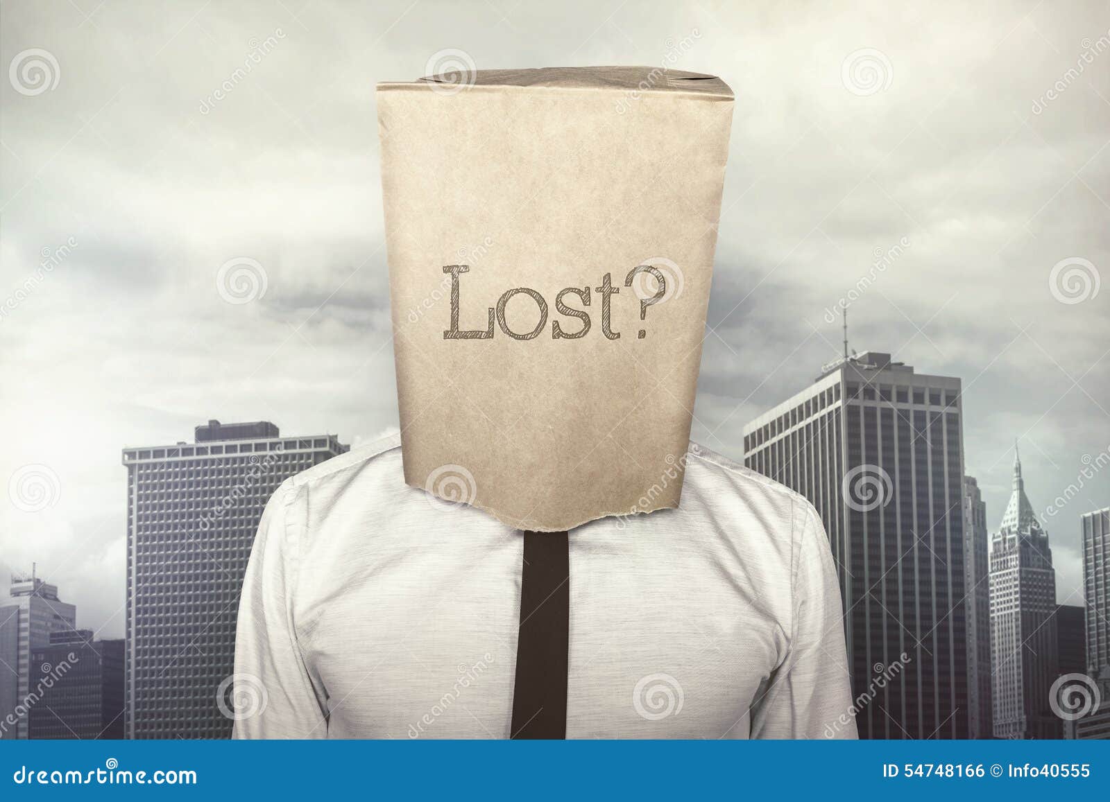 Lost. Text Inscription Of An Informational Message With Clean Tear-off ...