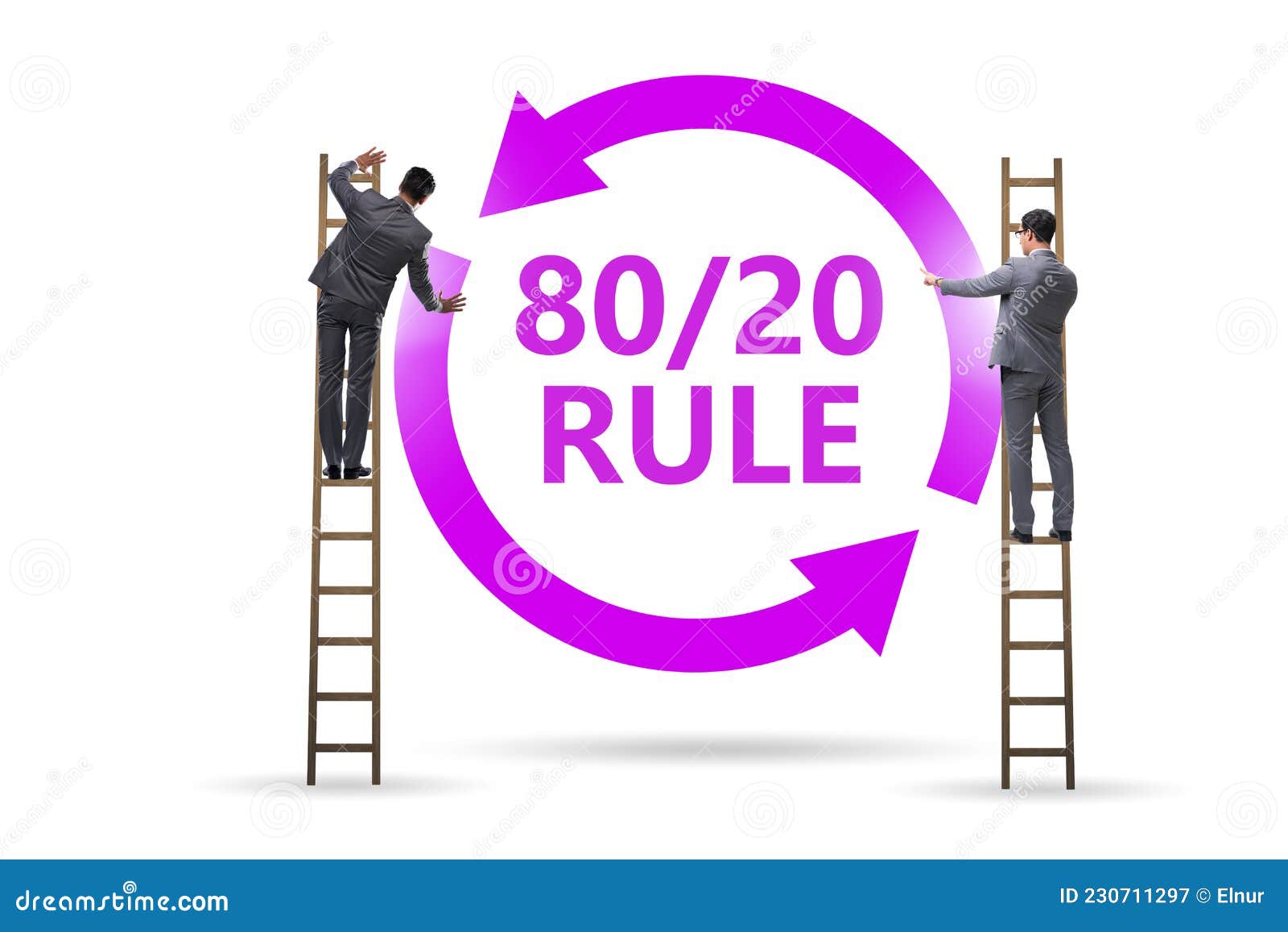 Majority Rule People Holding Word On Pie Chart Winners Stock ...