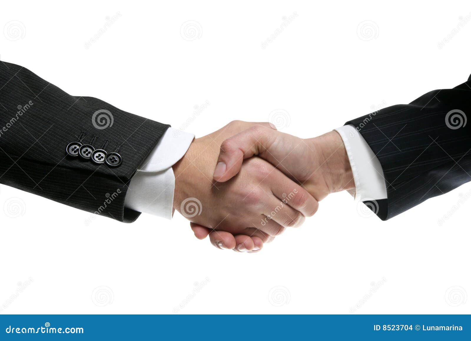 Businessman Partners Shaking Hands with Suit Stock Photo - Image of ...