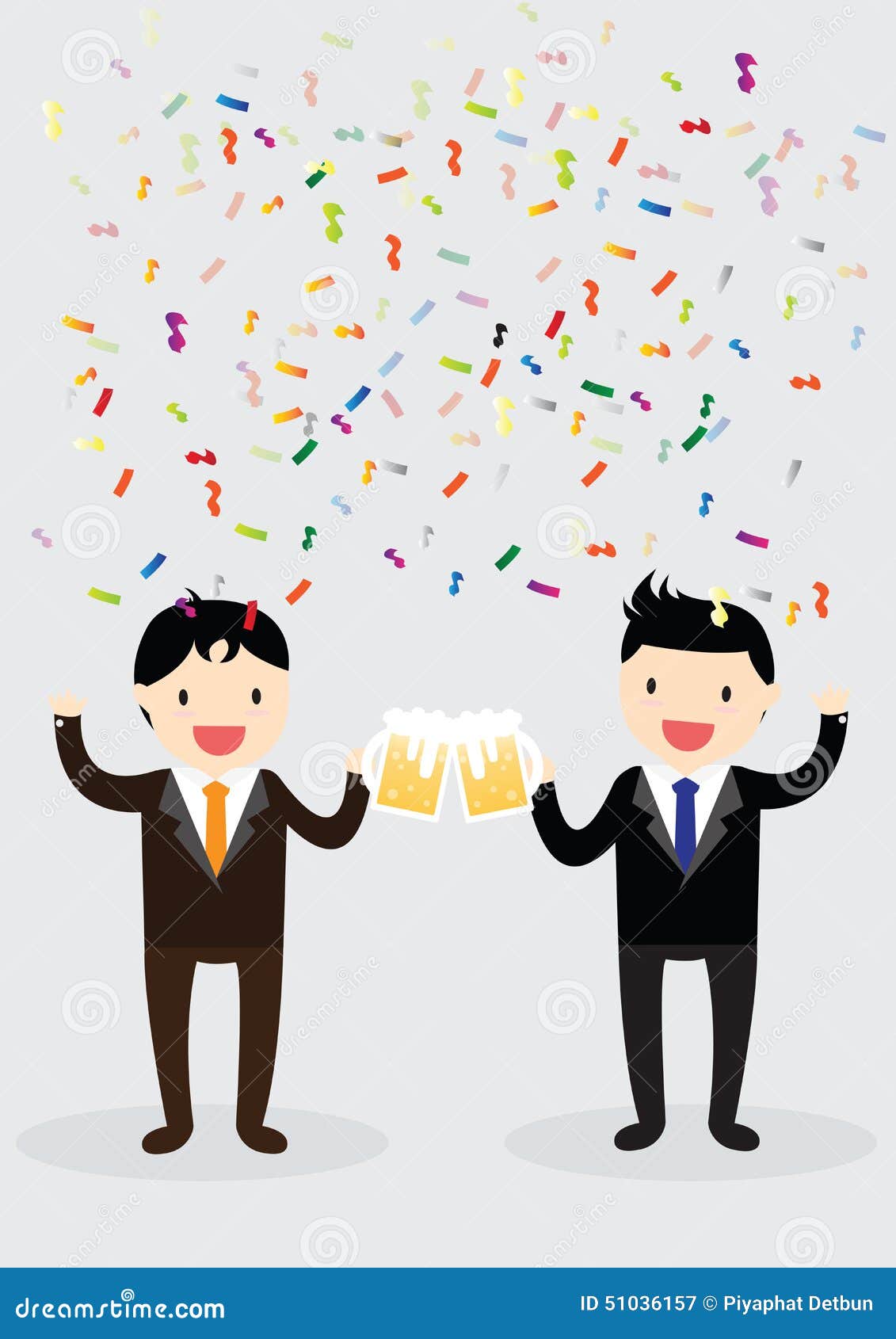 Businessman party Concept stock illustration. Illustration of outdoors ...