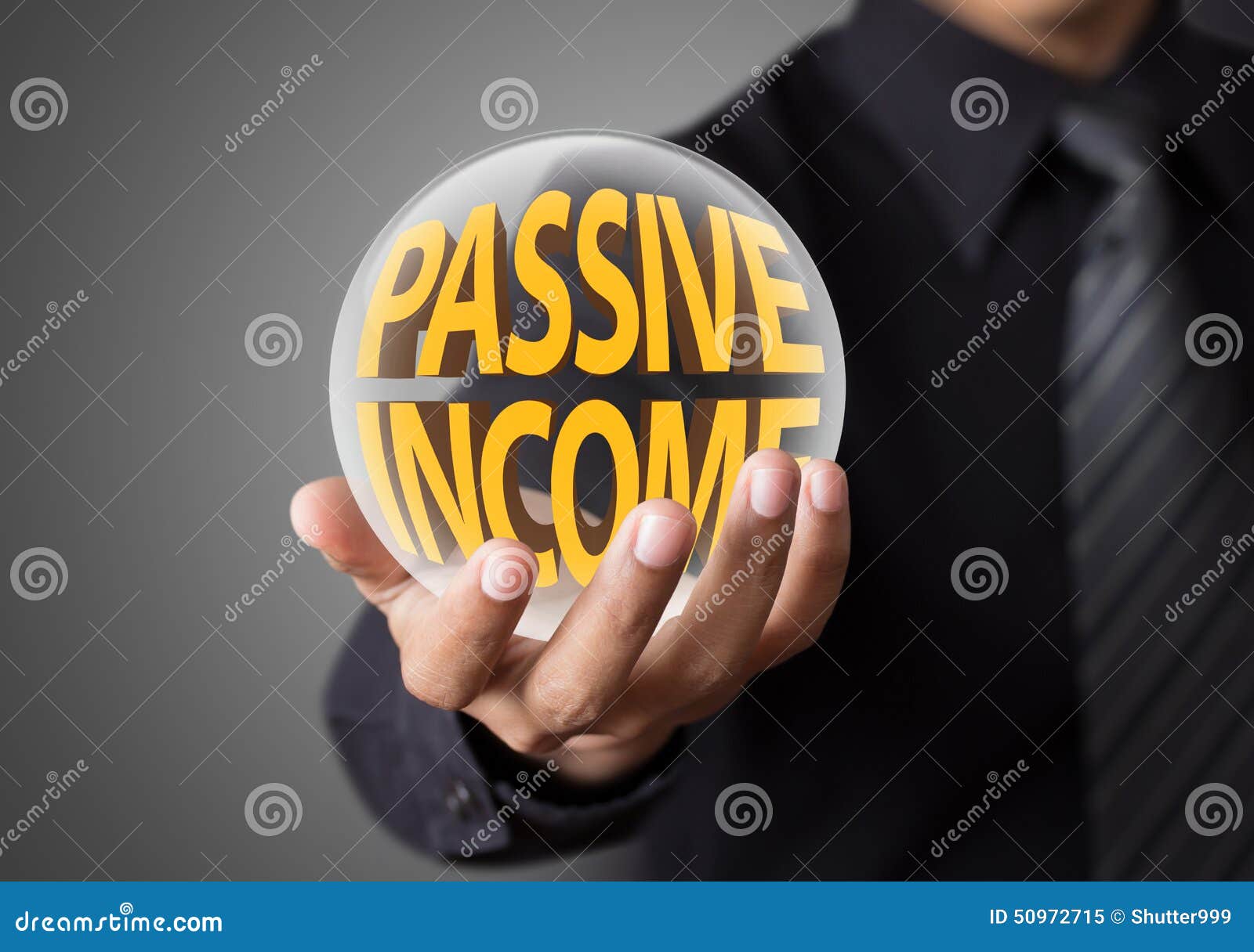 Businessman with Passive Income Concept Stock Image - Image of boost ...