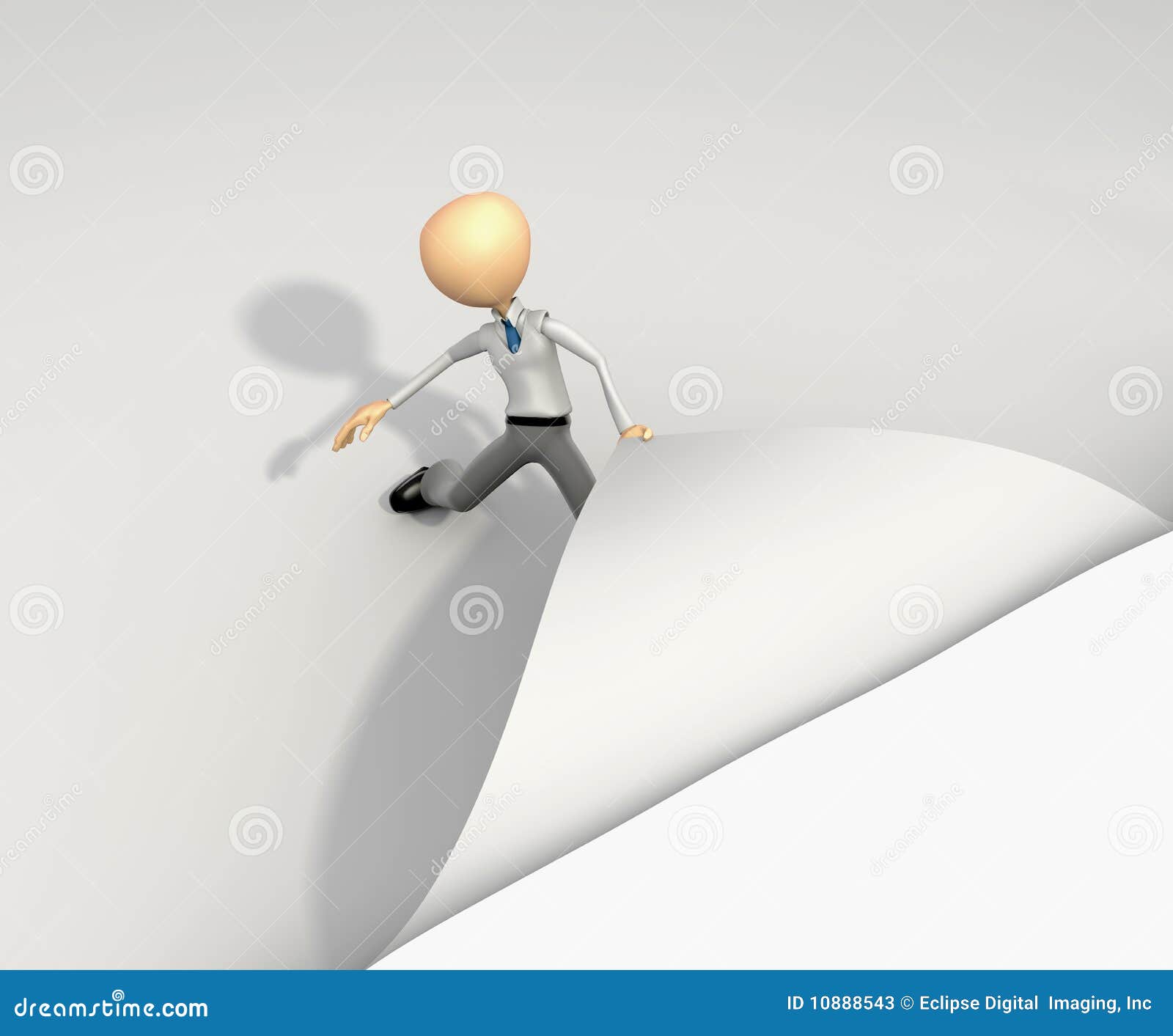 Businessman Peeling Back Paper Stock Illustration - Illustration of ...