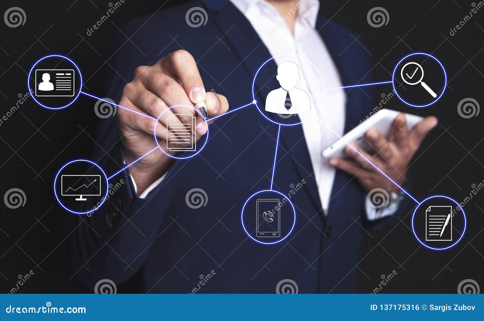 Businessman People Scheme Stock Photo | CartoonDealer.com #137175316