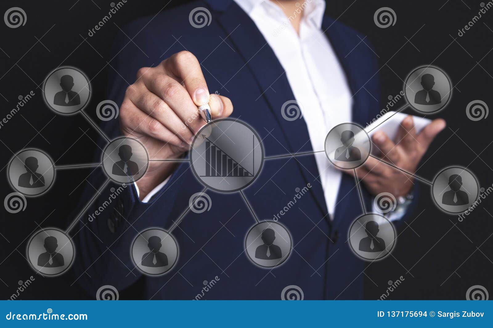 Businessman people scheme stock illustration. Illustration of icon ...
