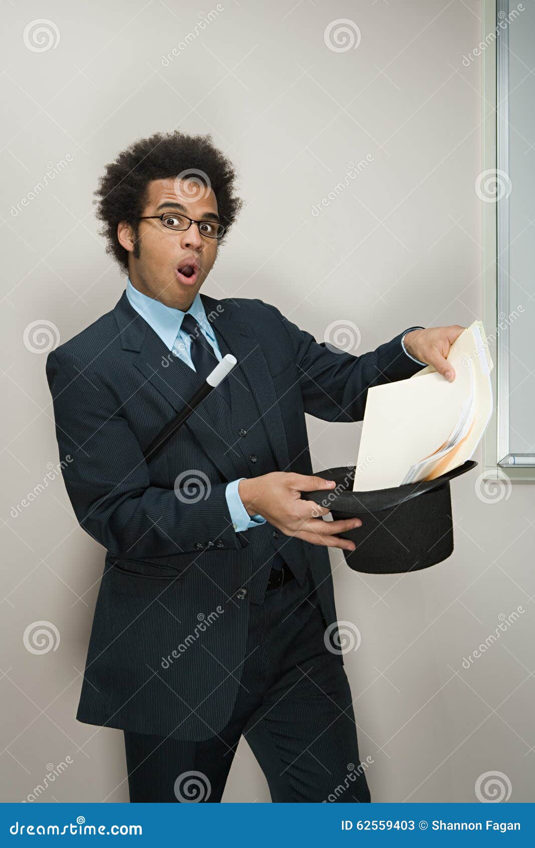 Businessman Performing Magic Tricks Stock Image - Image of dressing ...