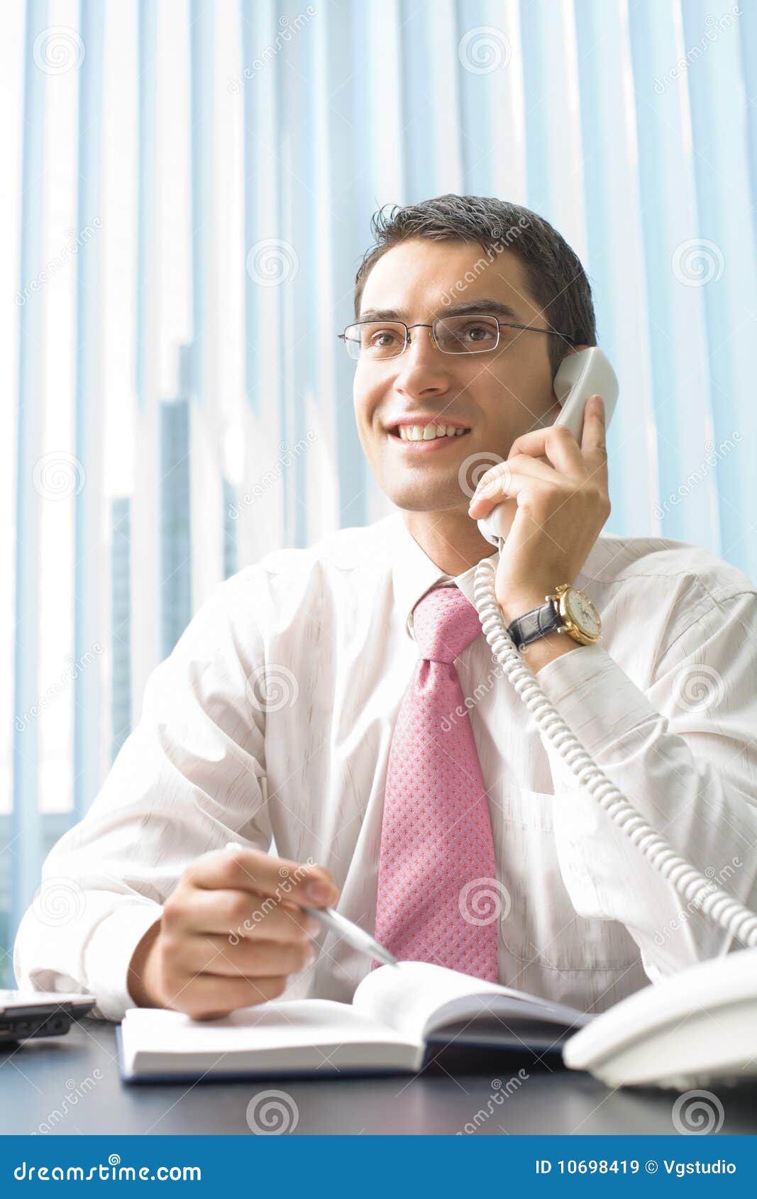 Businessman on phone stock image. Image of face, emotional - 10698419