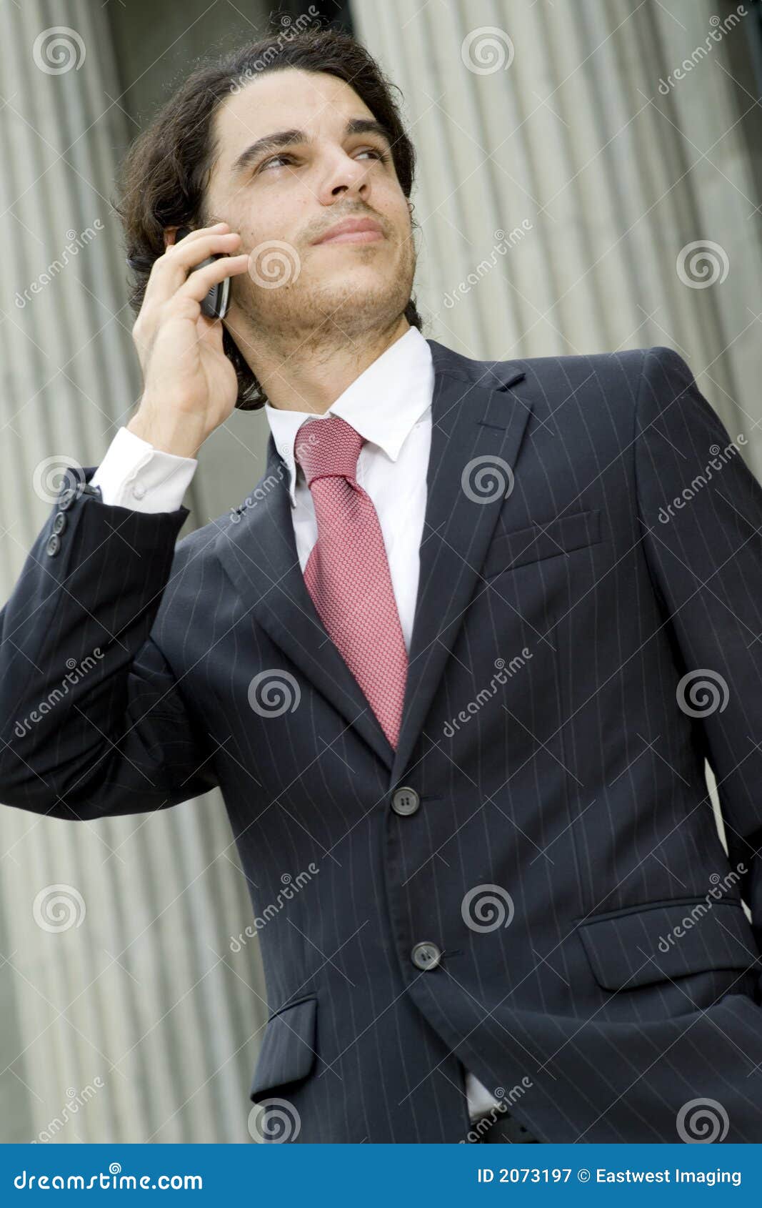Businessman on Phone stock image. Image of good, cellphone - 2073197
