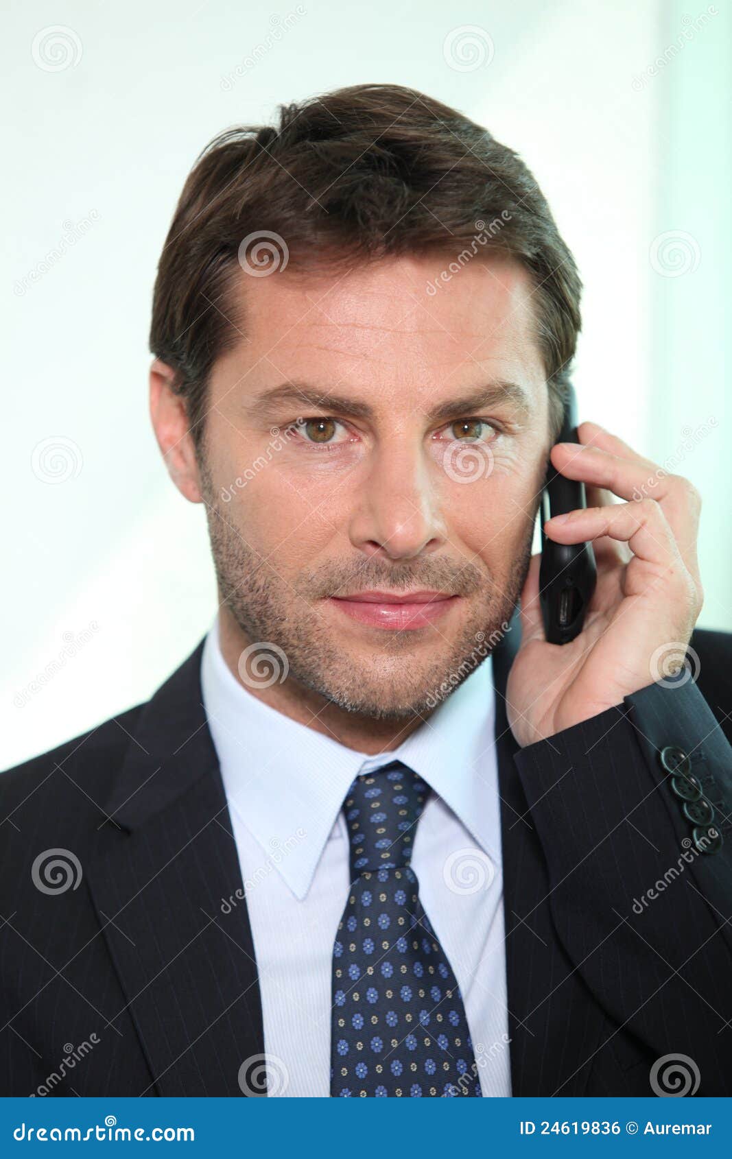 Businessman on the phone stock photo. Image of close - 24619836