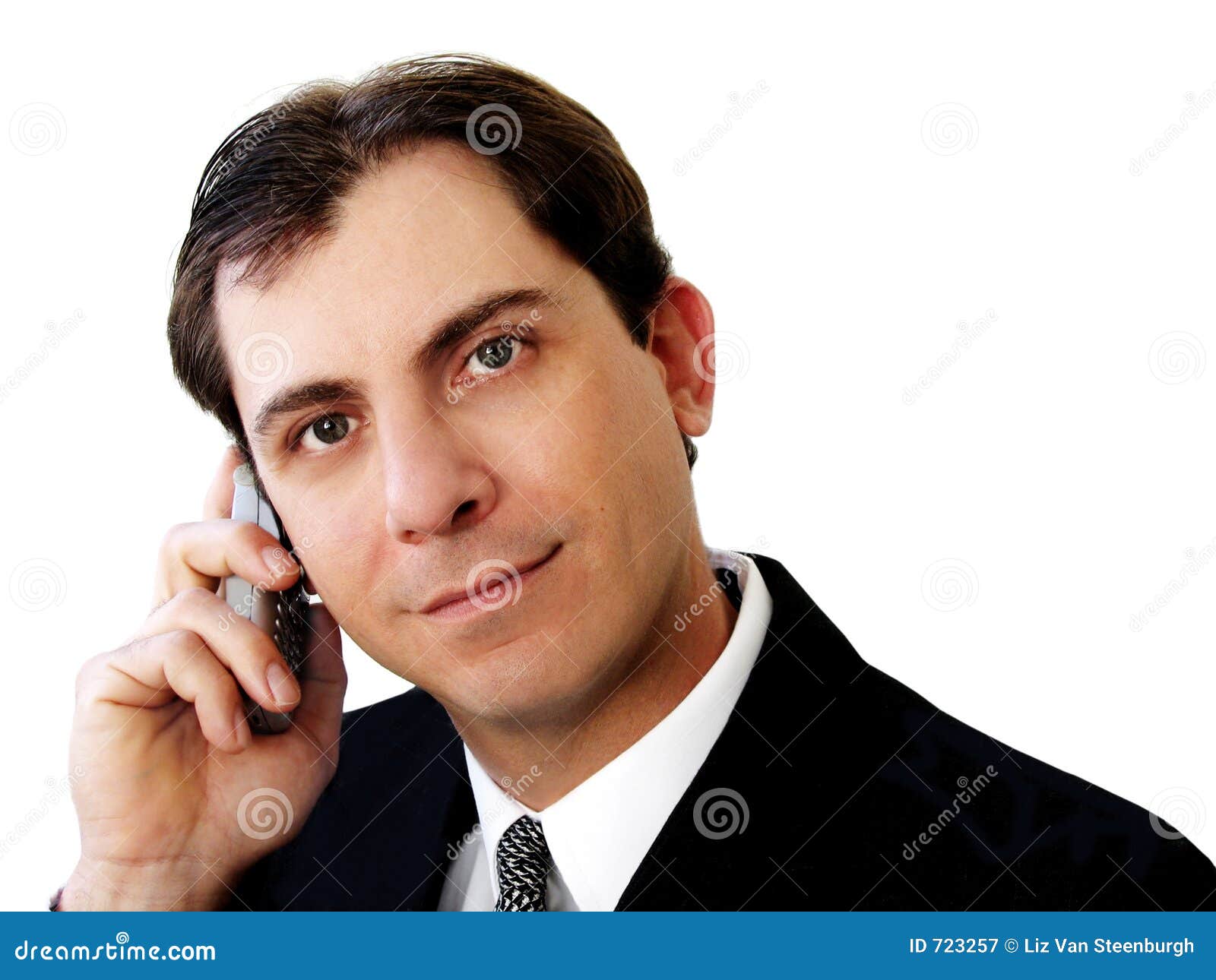 Businessman on Phone stock image. Image of forties, executive - 723257