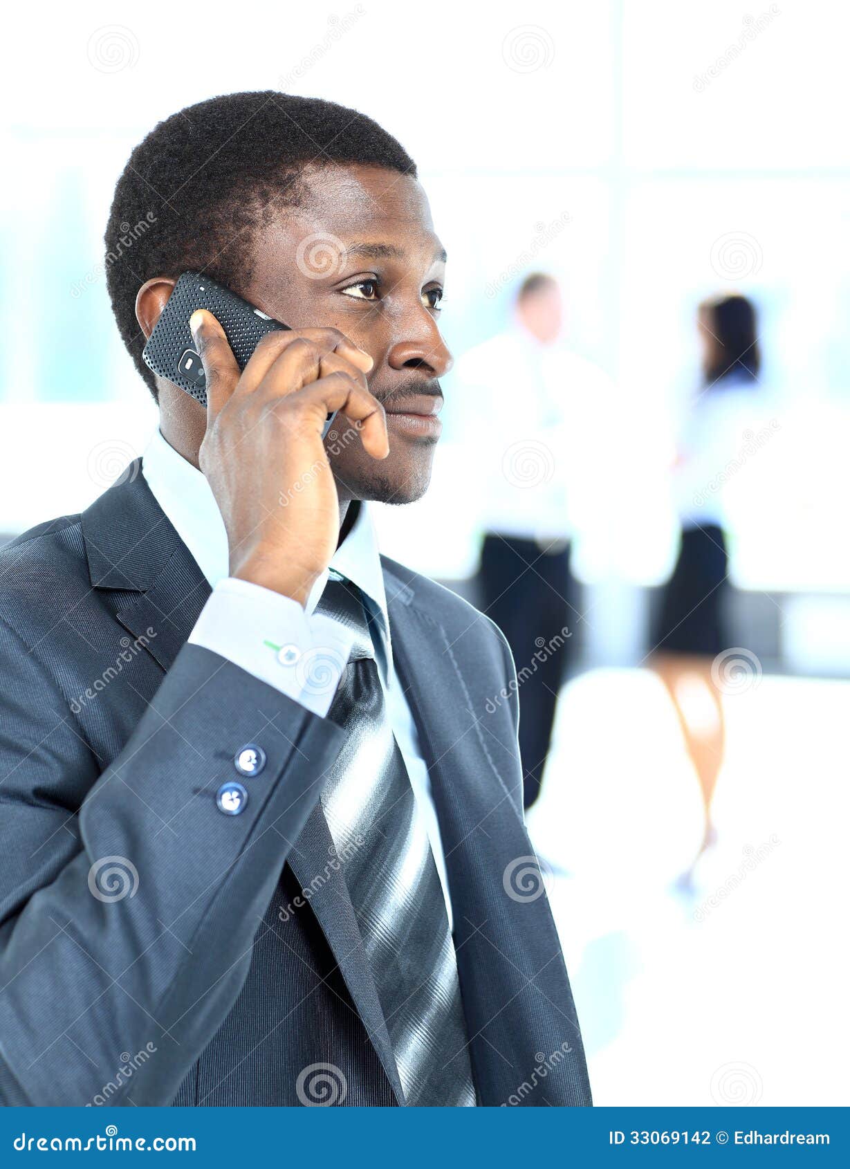 Businessman on the Phone in His Office Stock Photo - Image of people ...