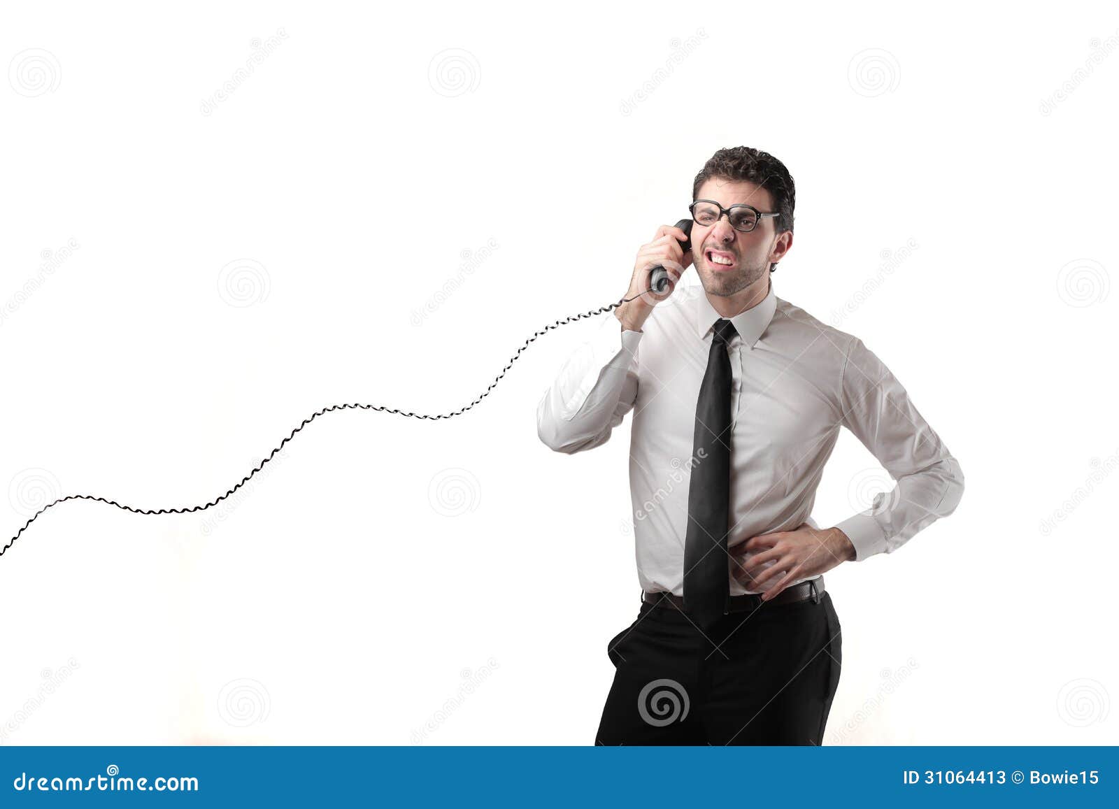 Businessman phoning stock image. Image of understand - 31064413