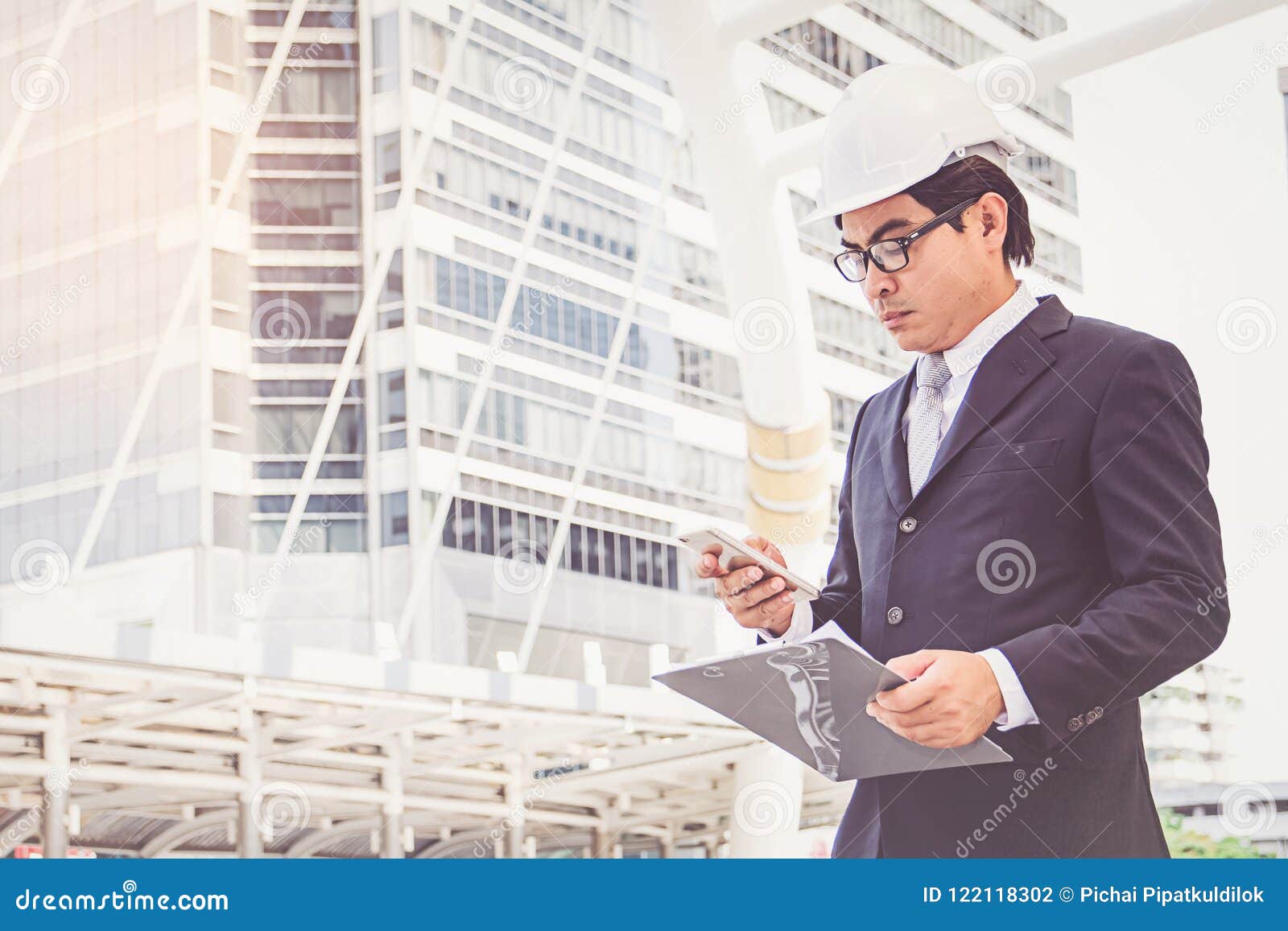 Businessman Planning Construction Project Stock Photo - Image of ...