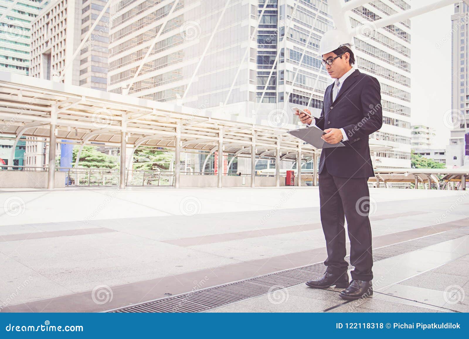 Businessman Planning Construction Project Stock Photo - Image of ...