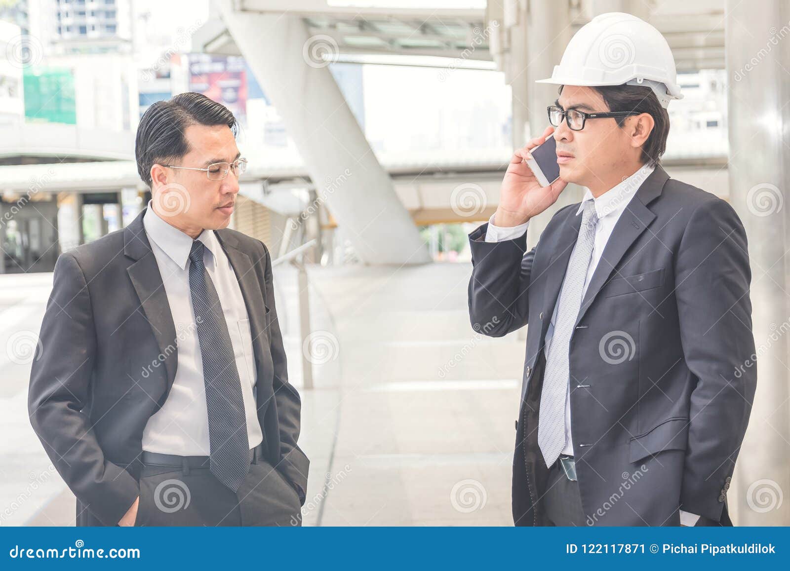 Businessman Planning Construction Project Stock Image - Image of ...
