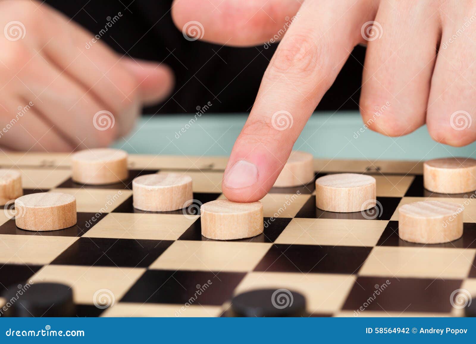 Businessman Playing Checkers Stock Photo - Image of gamble, concept ...