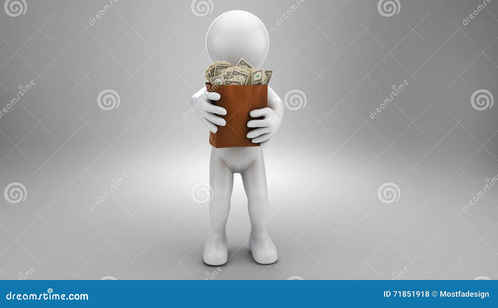 Businessman with Pocket of Money, Dollars Stock Illustration ...
